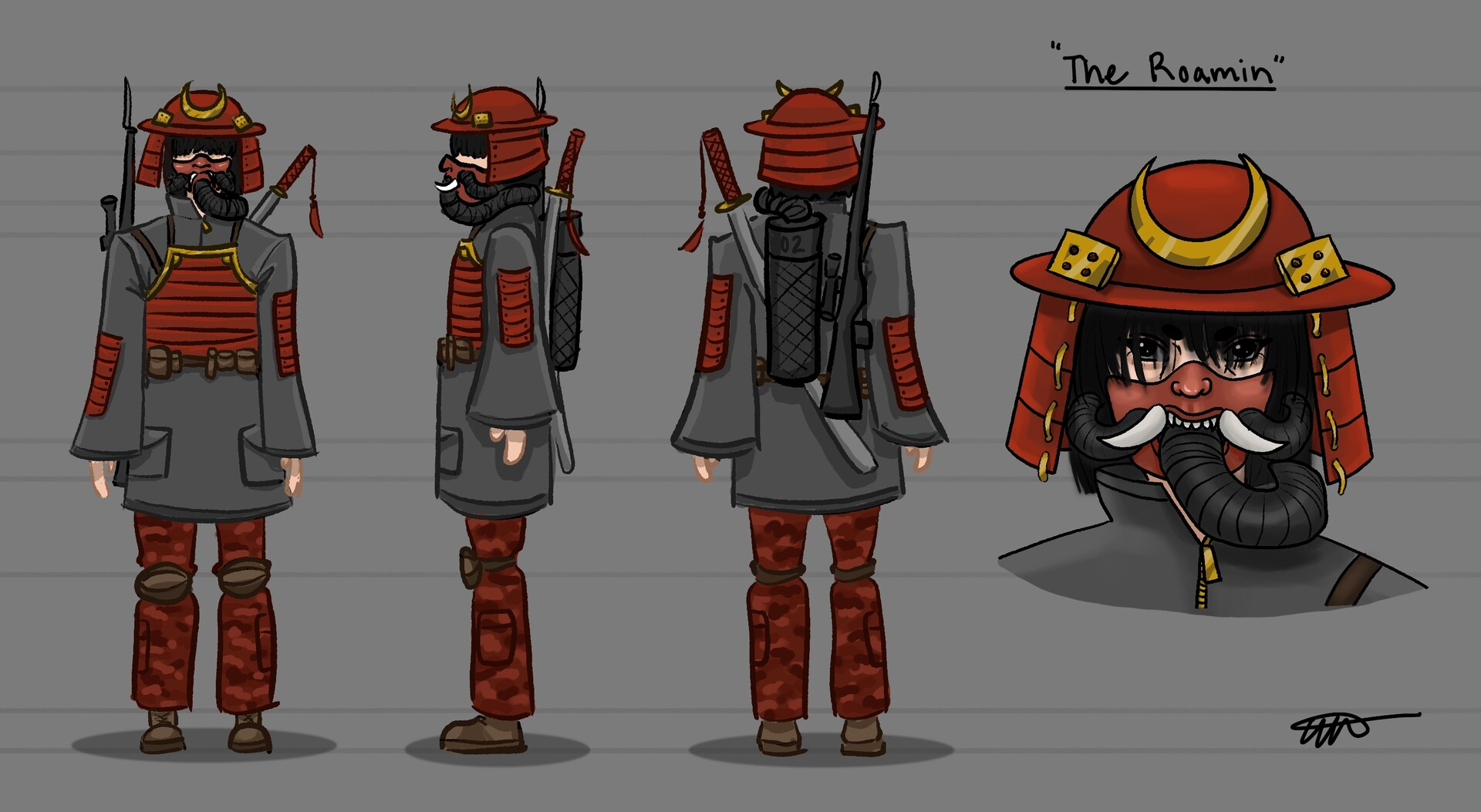 ArtStation - "Roamin" Character Turnaround