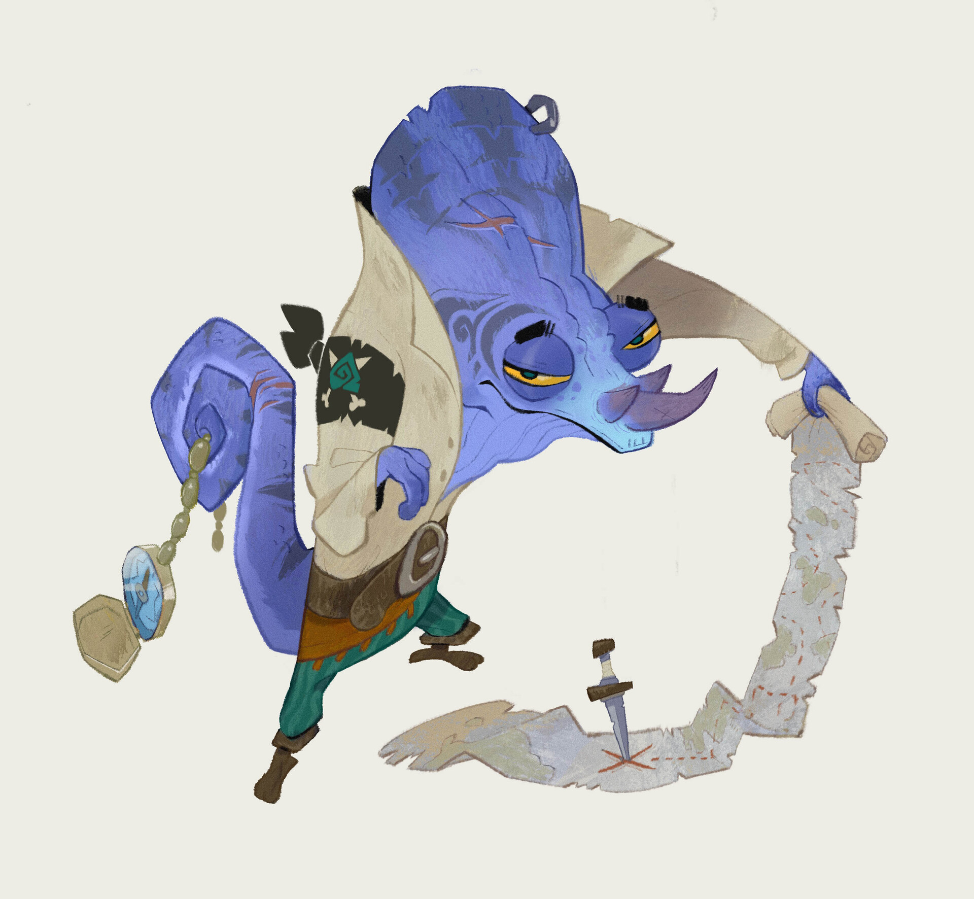 ArtStation - The Navigator of the “Shell Wreck” pirates