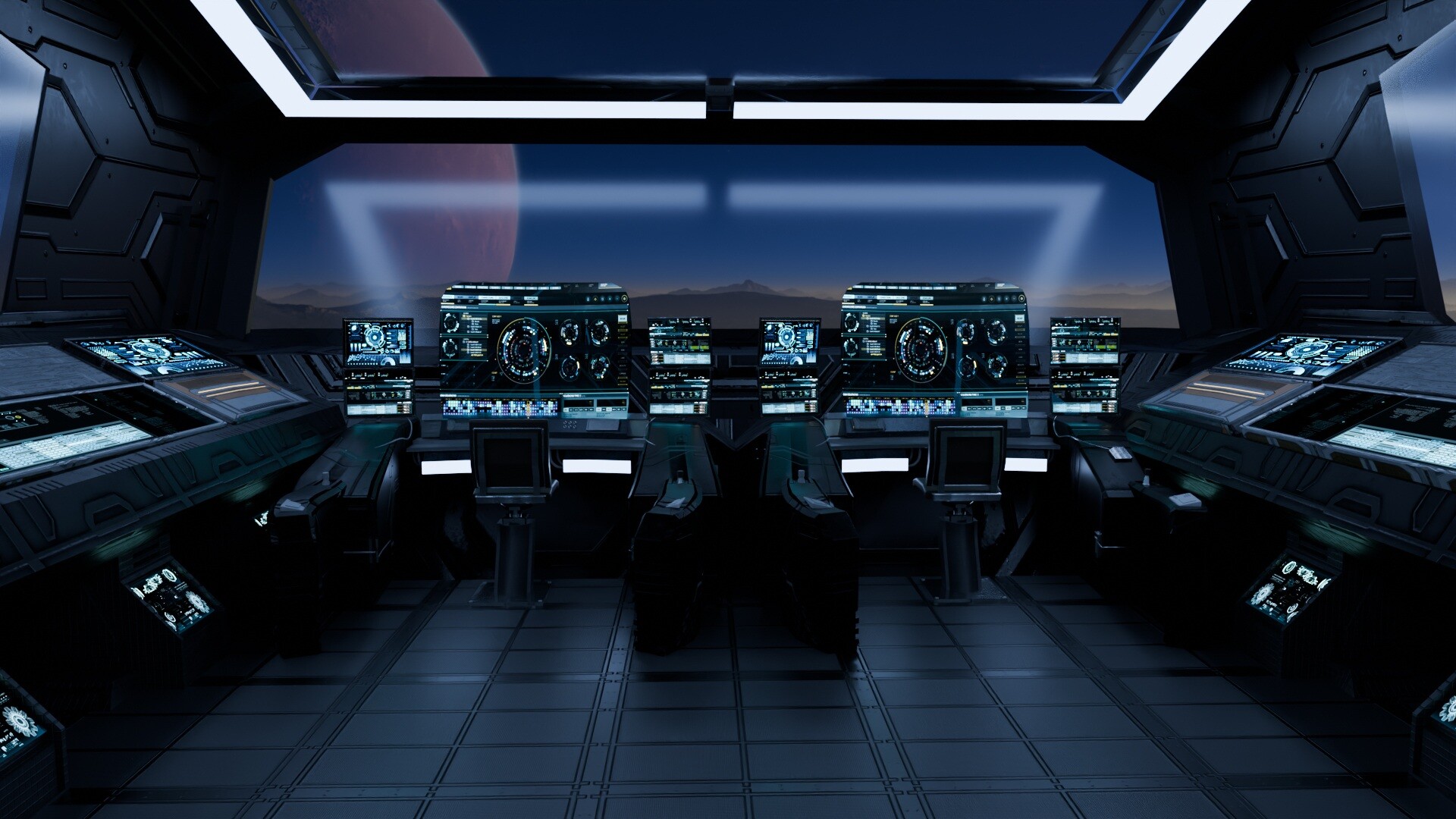 ArtStation - Sci-Fi Control Room – (Final Year Project)