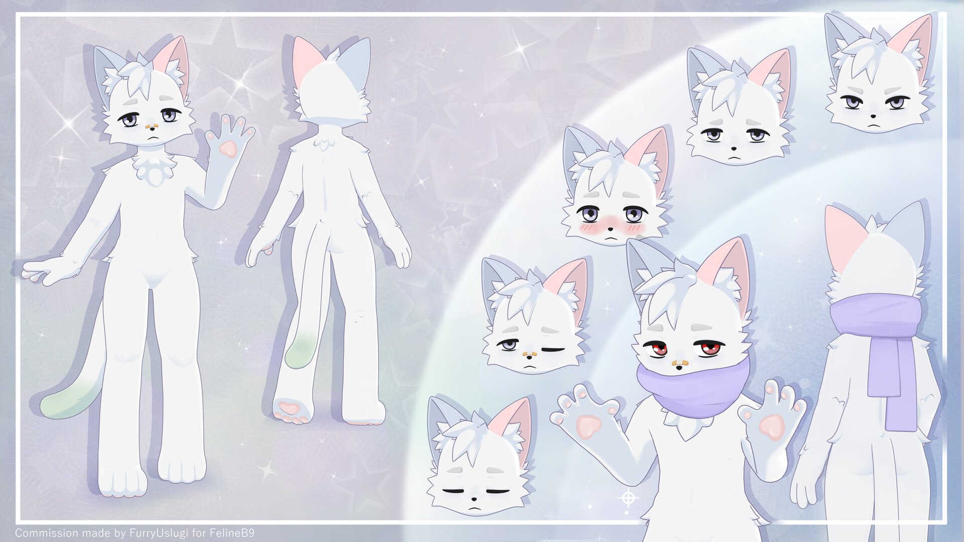 Kioku FurryUslugi - VRChat/Vtuber 3D model commission made for FelineB9