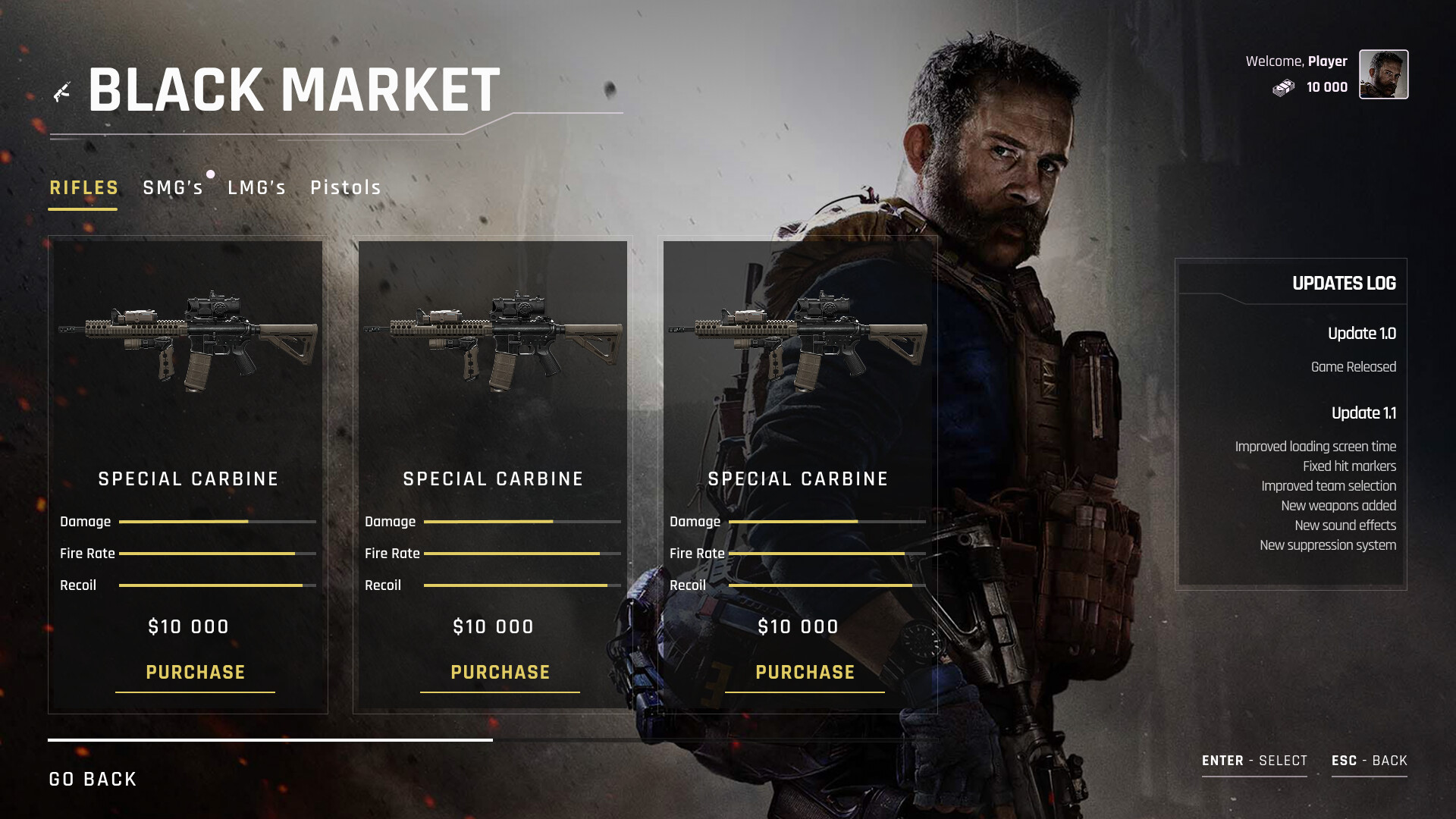 Solys Game User Interface Designer - Call of Duty Inspired Game UI UX ...
