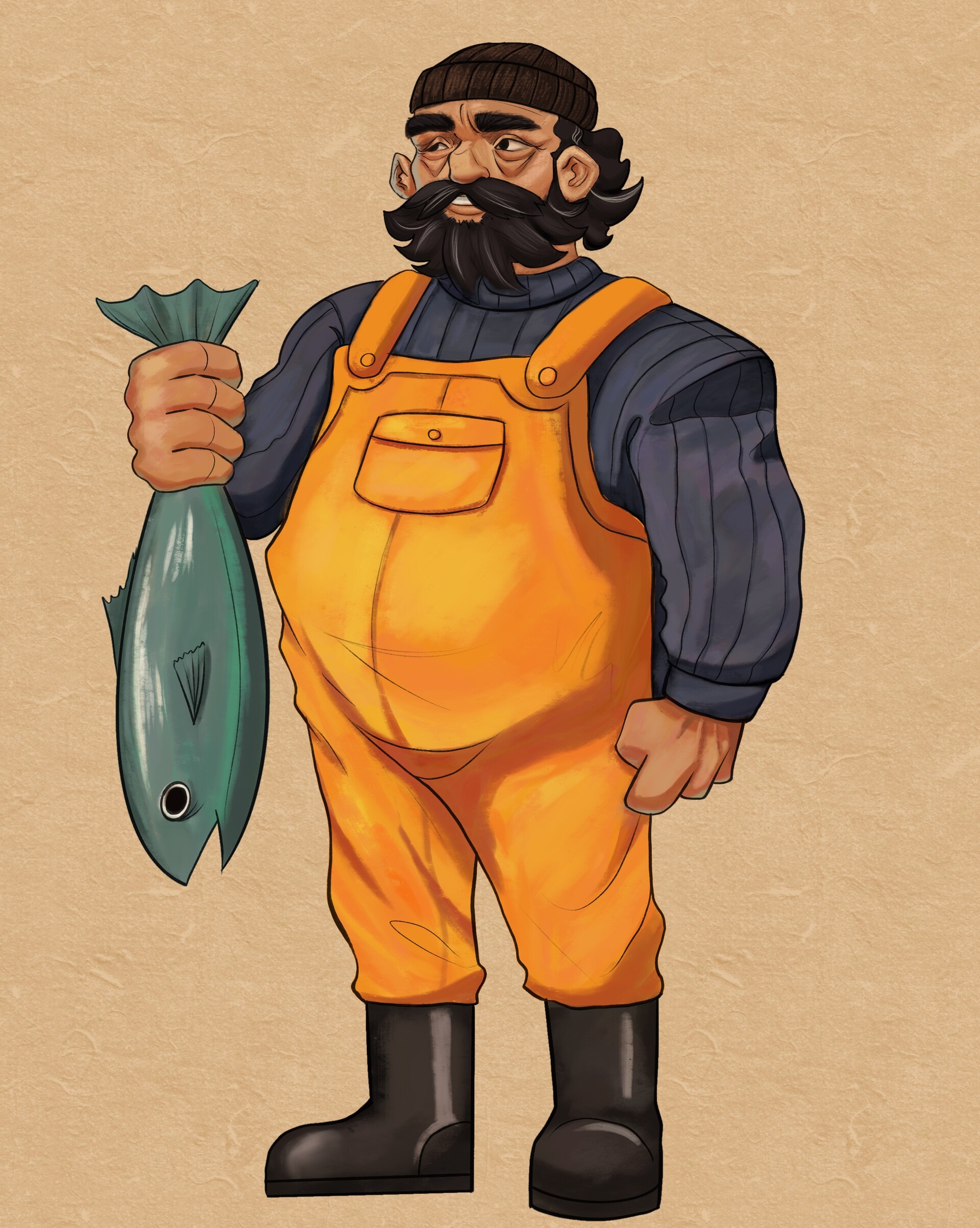 ArtStation - Character Design - Fisherman