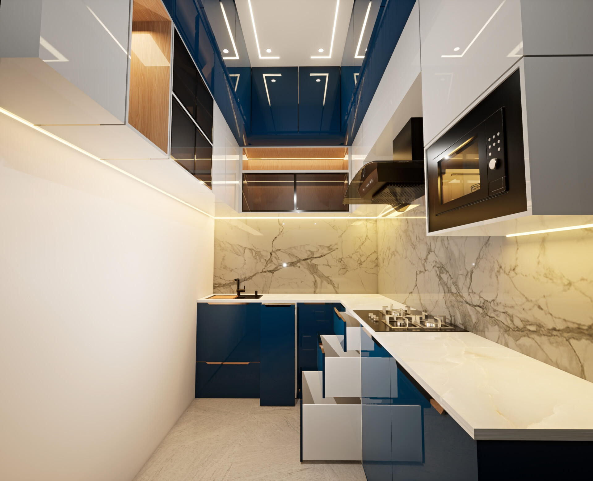 ArtStation - A Stylish Modular Kitchen