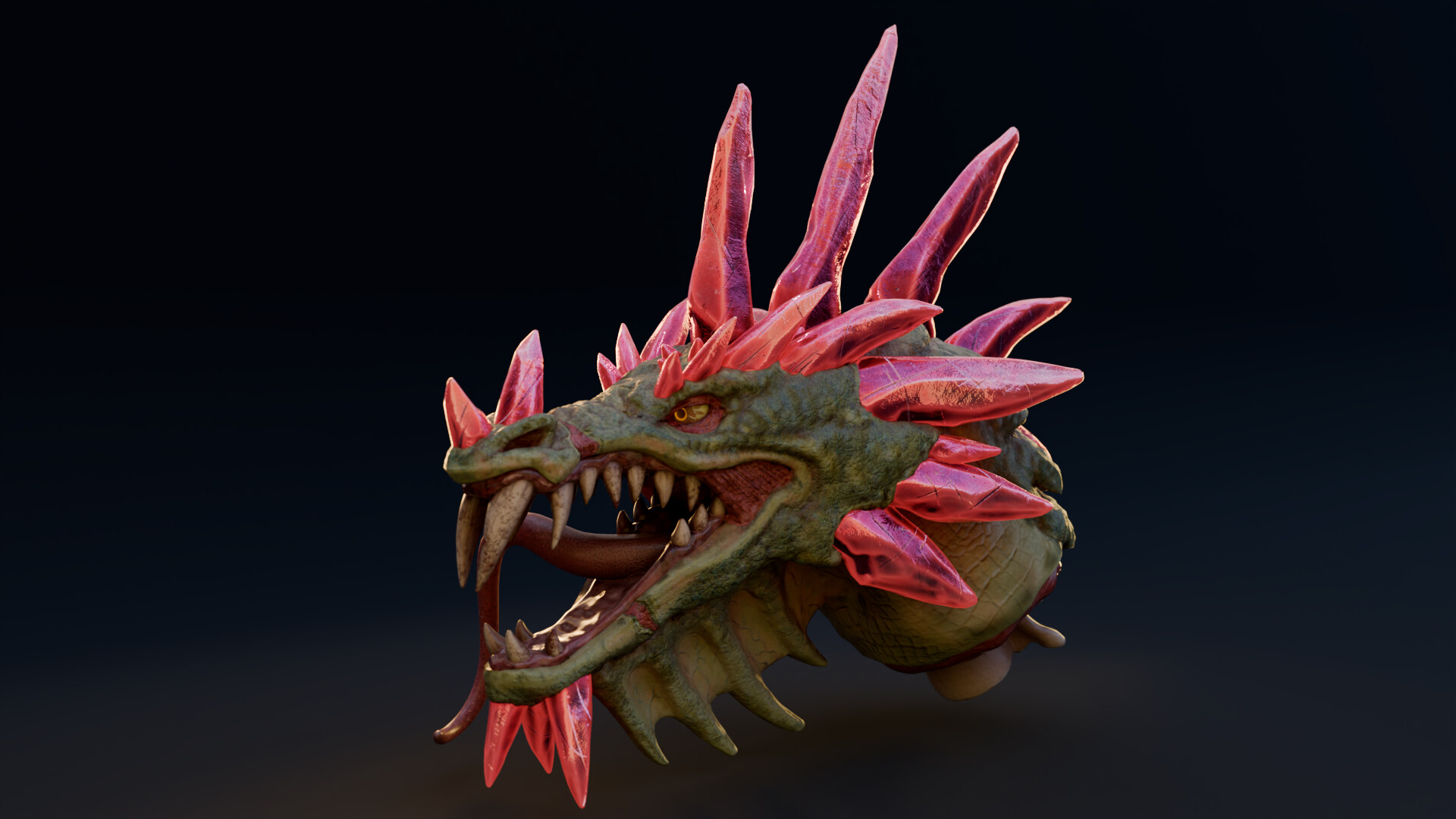 ArtStation - Tiny Tina´s Wonderlands Dragon Bust Fanart