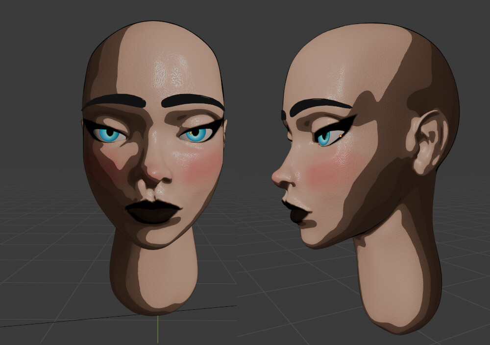 ArtStation - female head practice 2