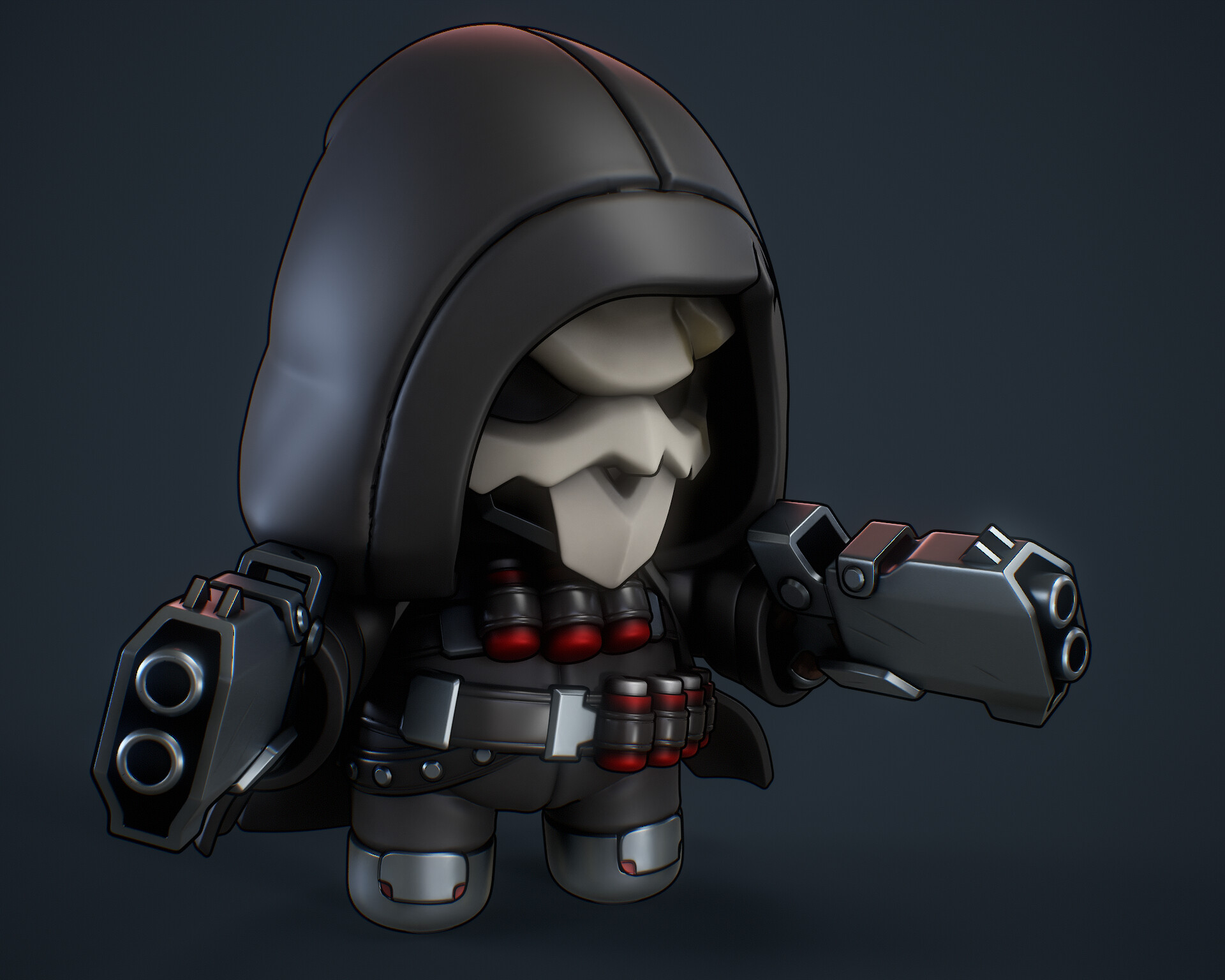 how to draw chibi reaper overwatch