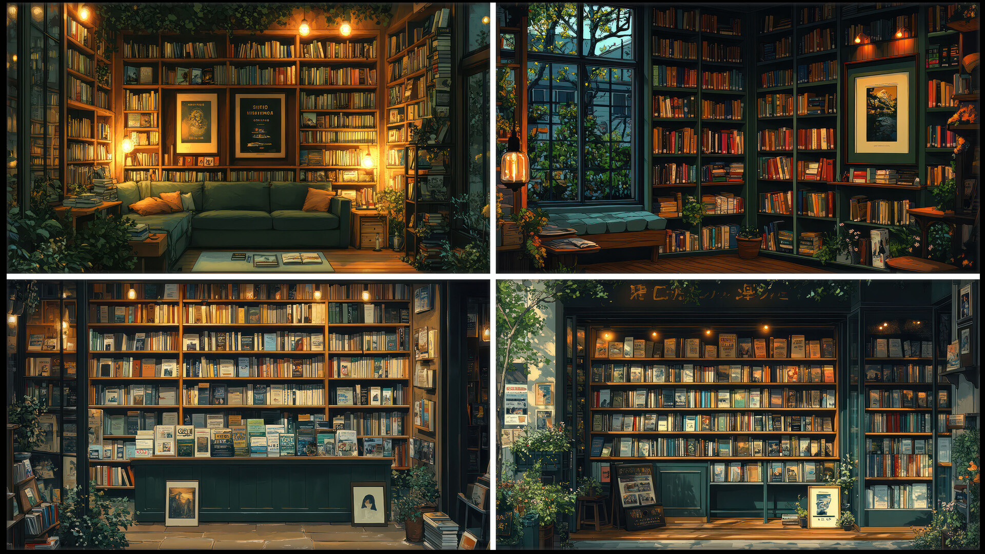 Ferial Concept - 🔹200 Bookstore - Cartoon Concept Reference Image Pack ...