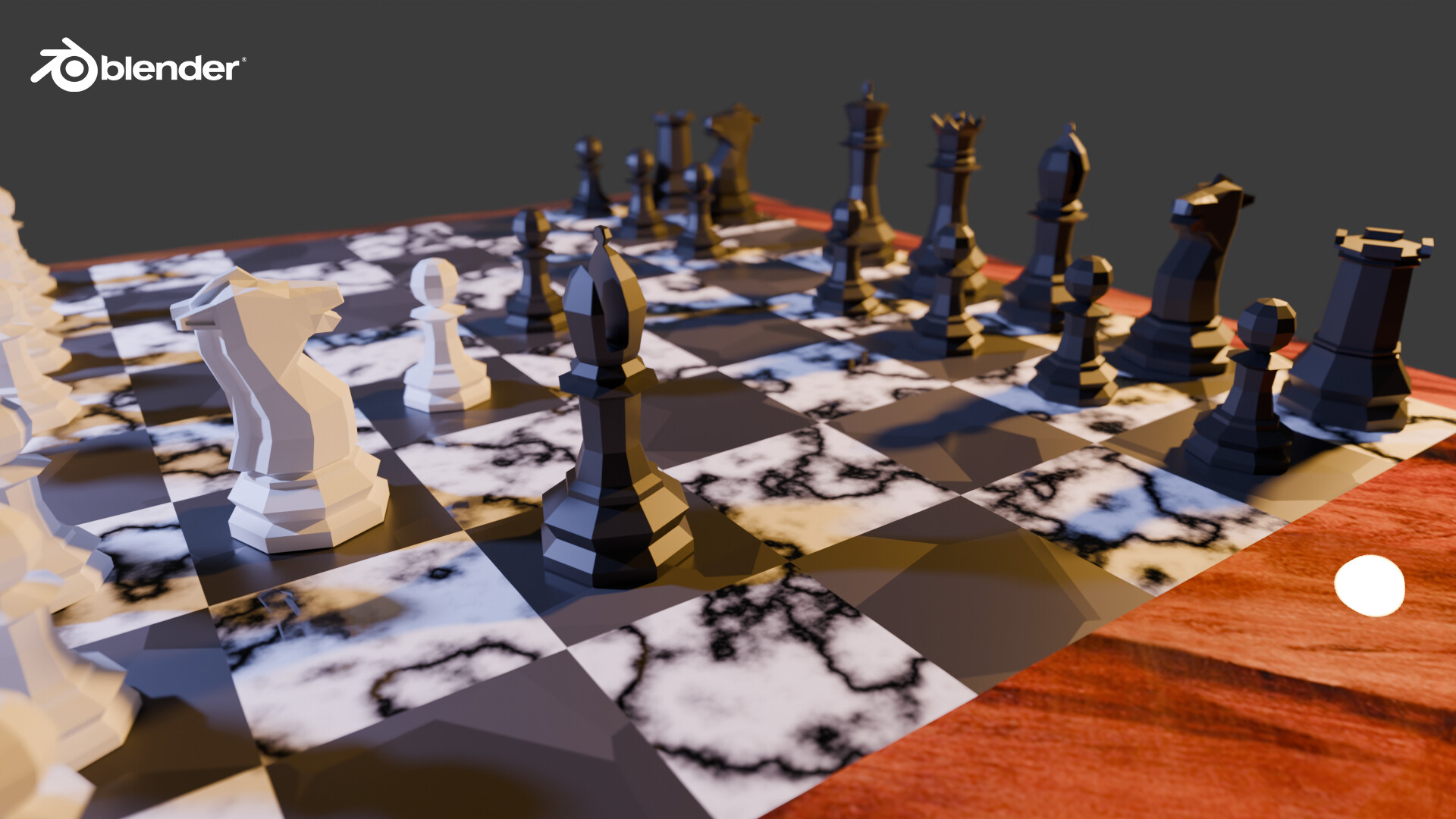 ArtStation - Low Poly Chess Set