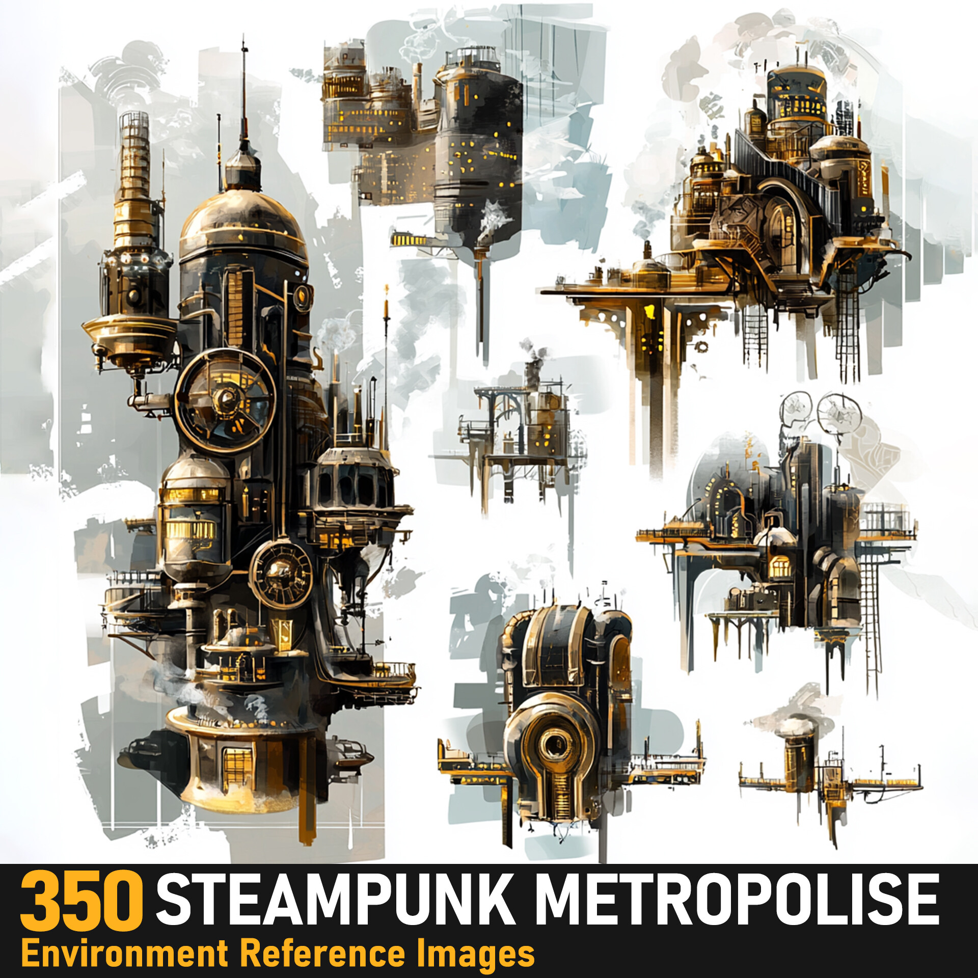 ArtStation - Steampunk Metropolis| Environment Concepts