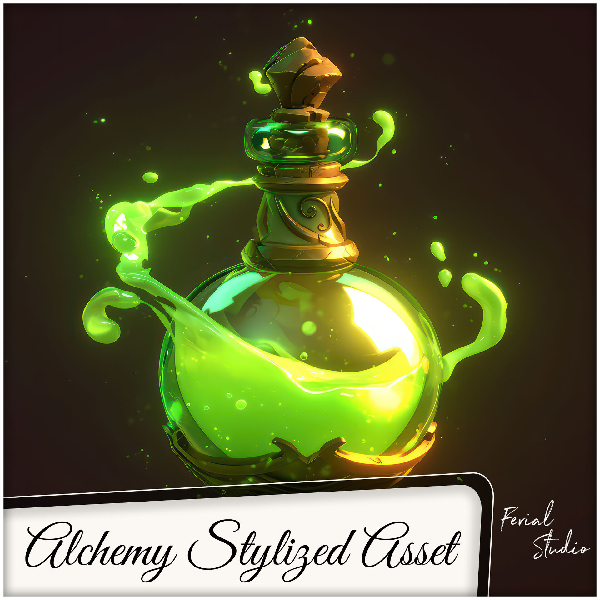 Ferial Studio - 🔹310 Alchemy Stylized Asset Reference Image Pack v.9 |4K|