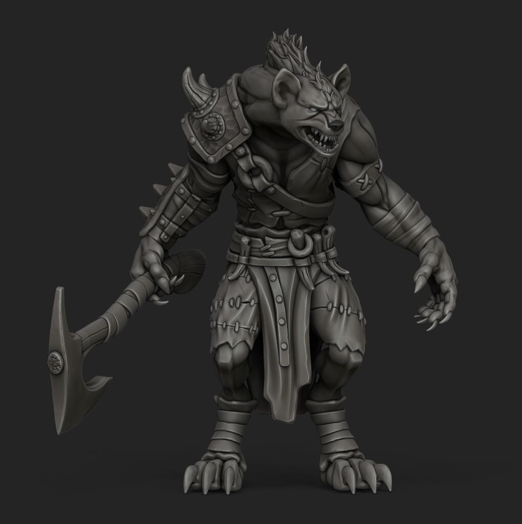 ArtStation - Gnoll For print