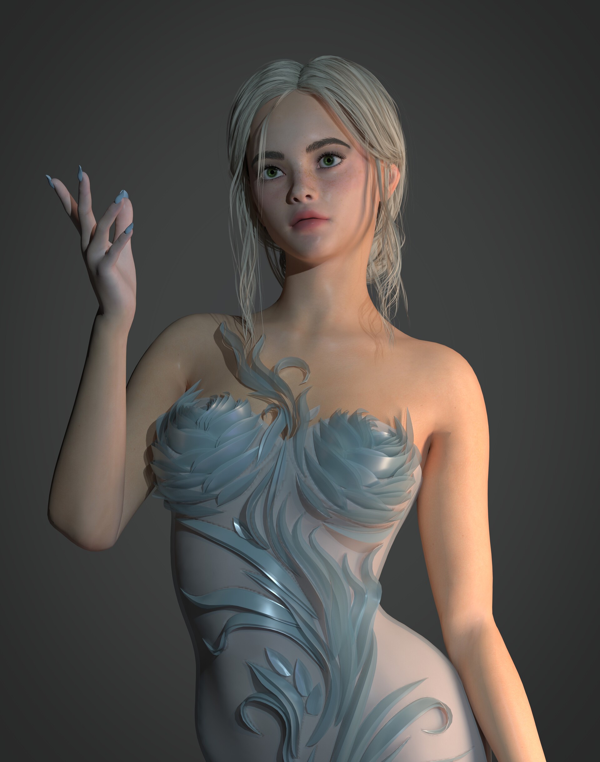 ArtStation - Flower dress