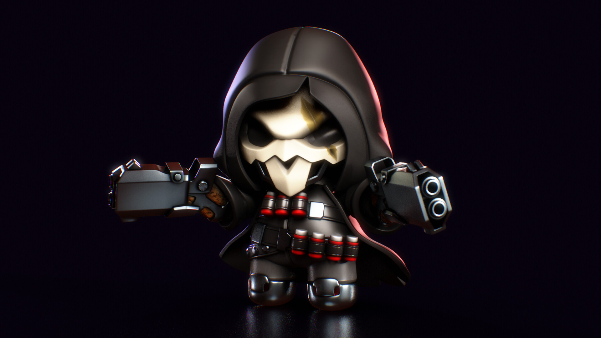 how to draw chibi reaper overwatch