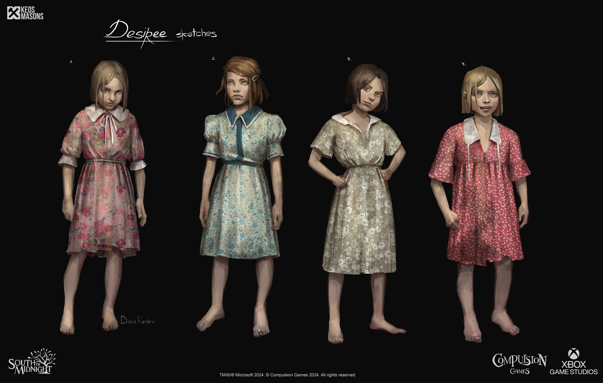 KEOS MASONS - Desiree and Father Concepts - South of Midnight