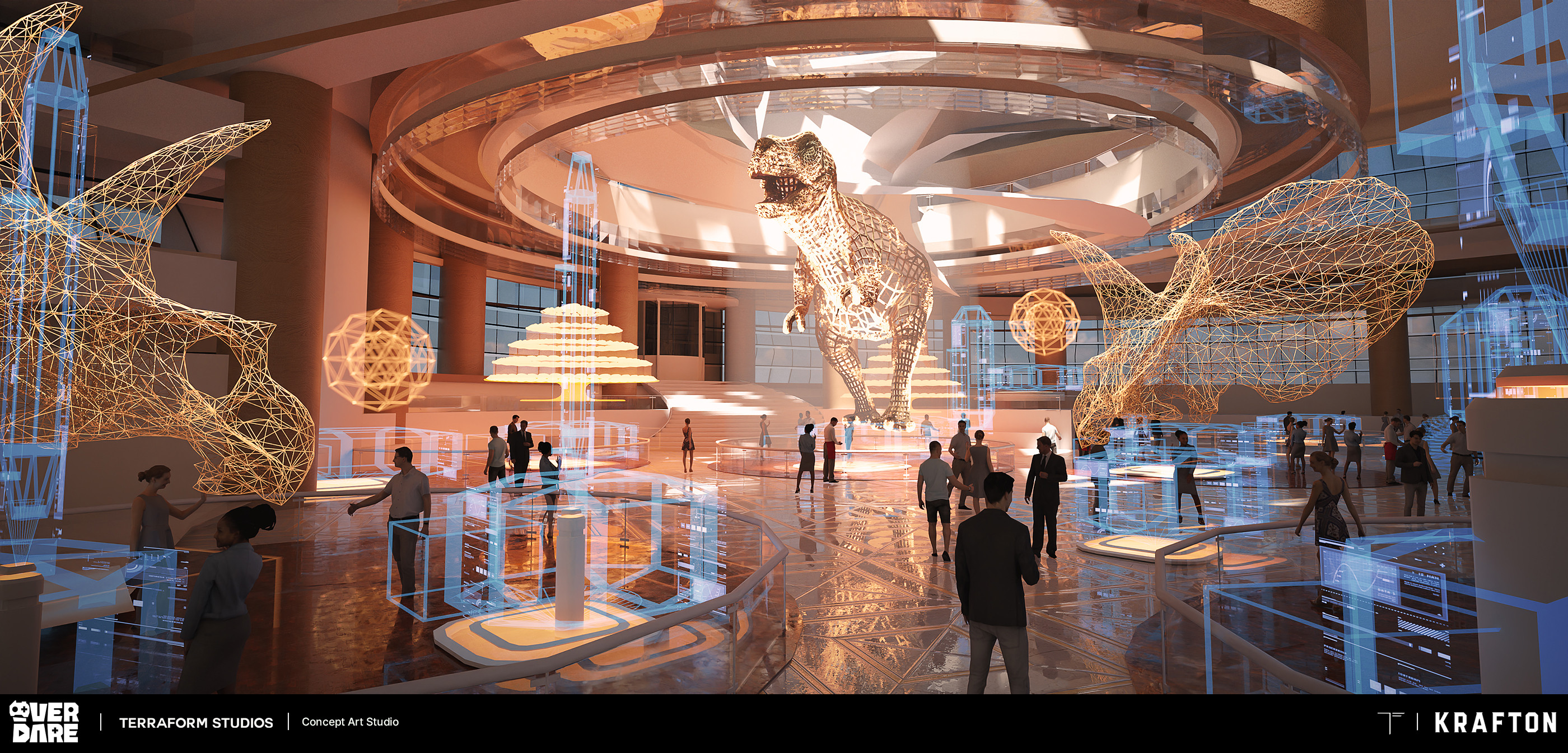 museum interior design concept