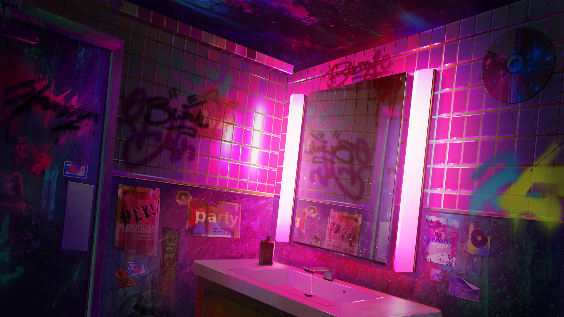 ArtStation - Club Bathroom
