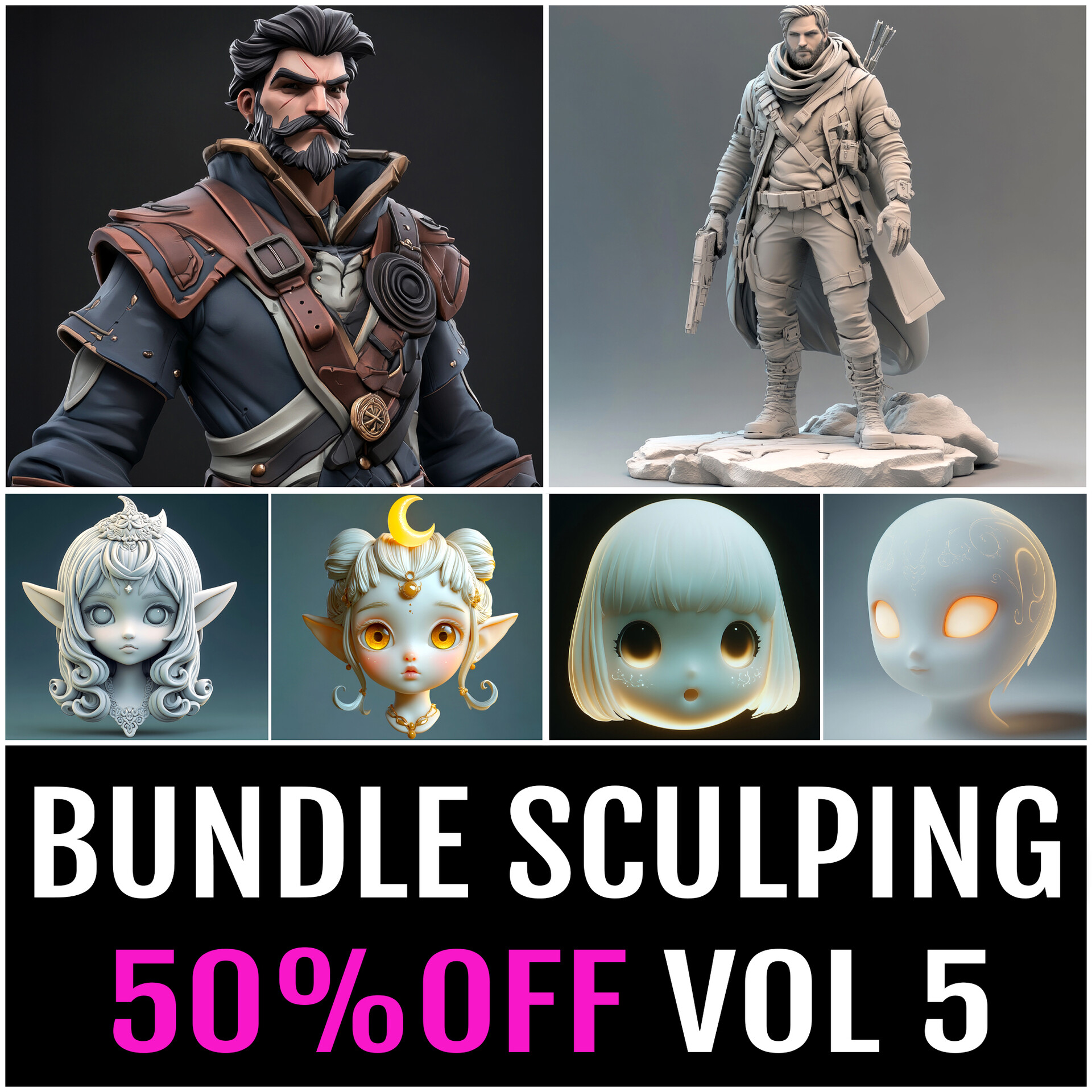 Artstation Bundle Sculping Vol 5