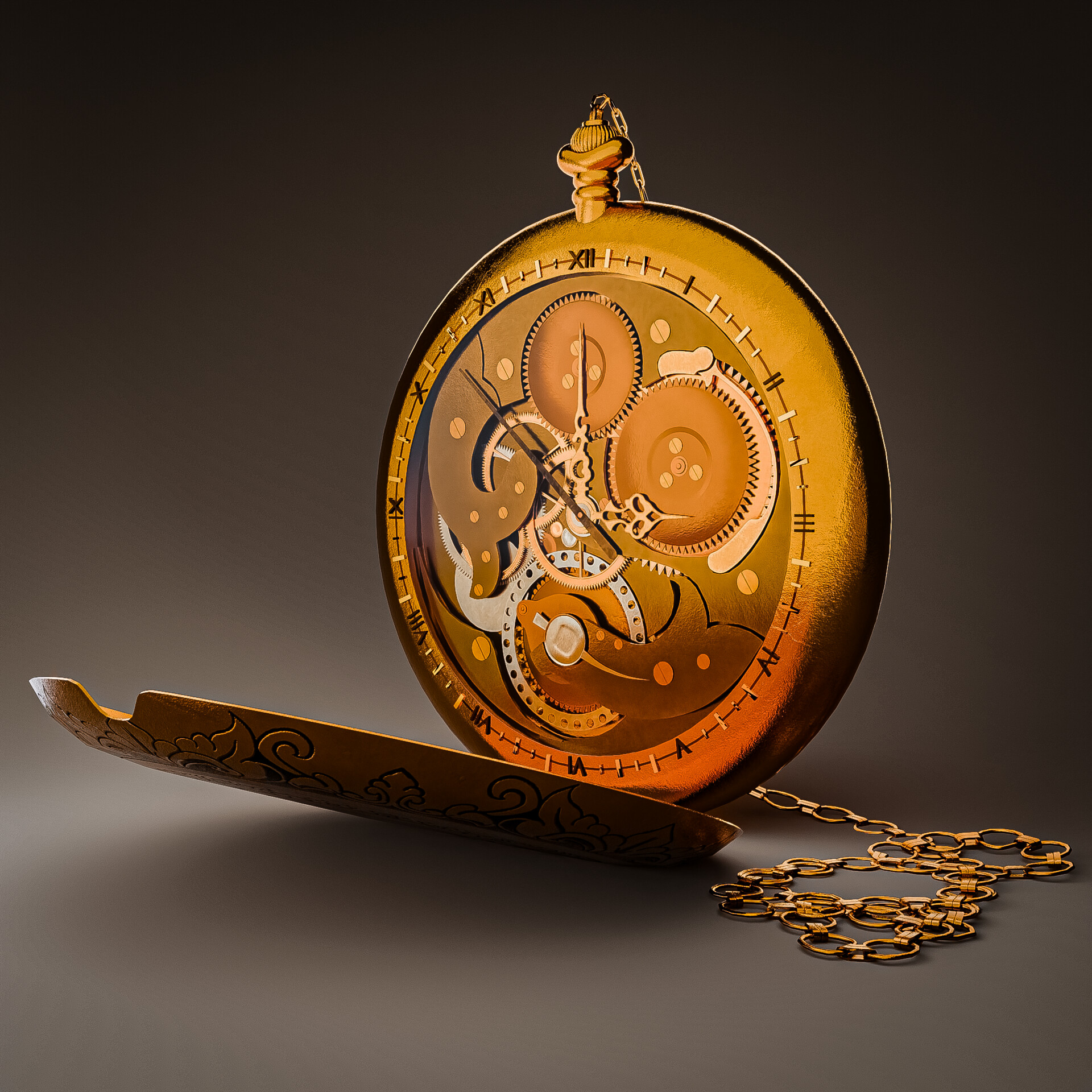 ArtStation - Medieval Pocket Watch