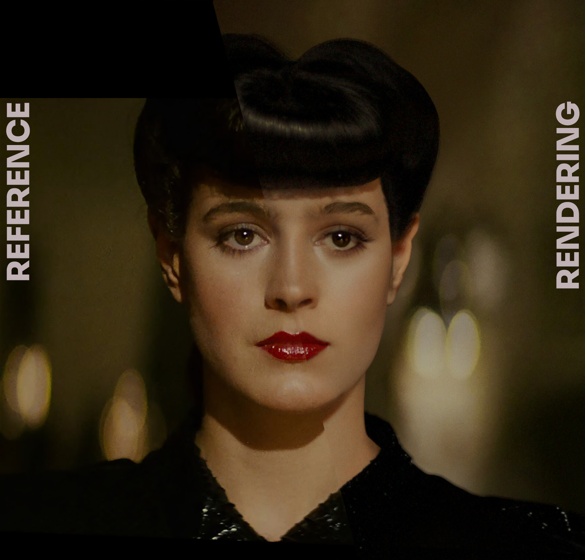 ArtStation - Bladerunner's "Rachel" played by Sean Young