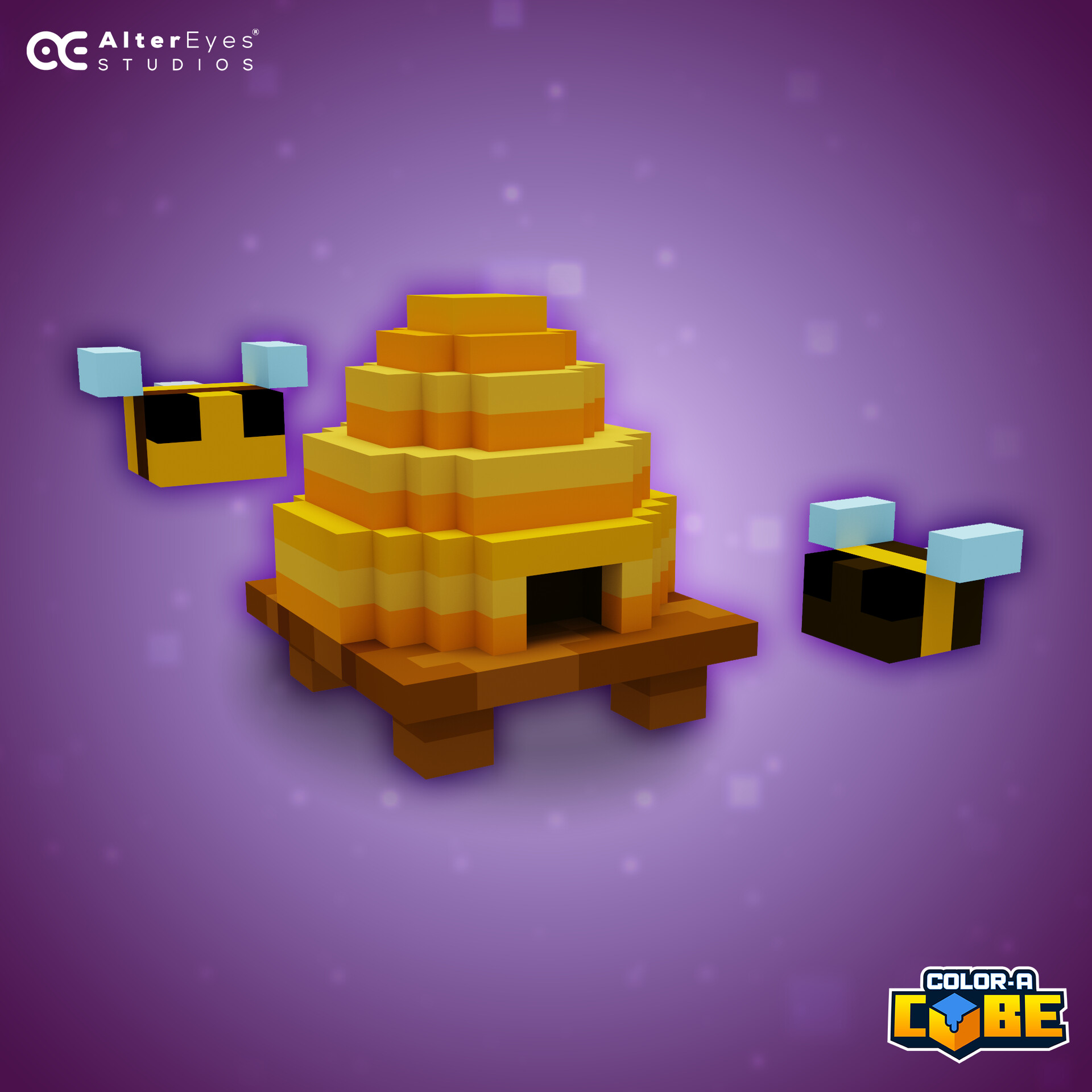 ArtStation - Voxel Bees