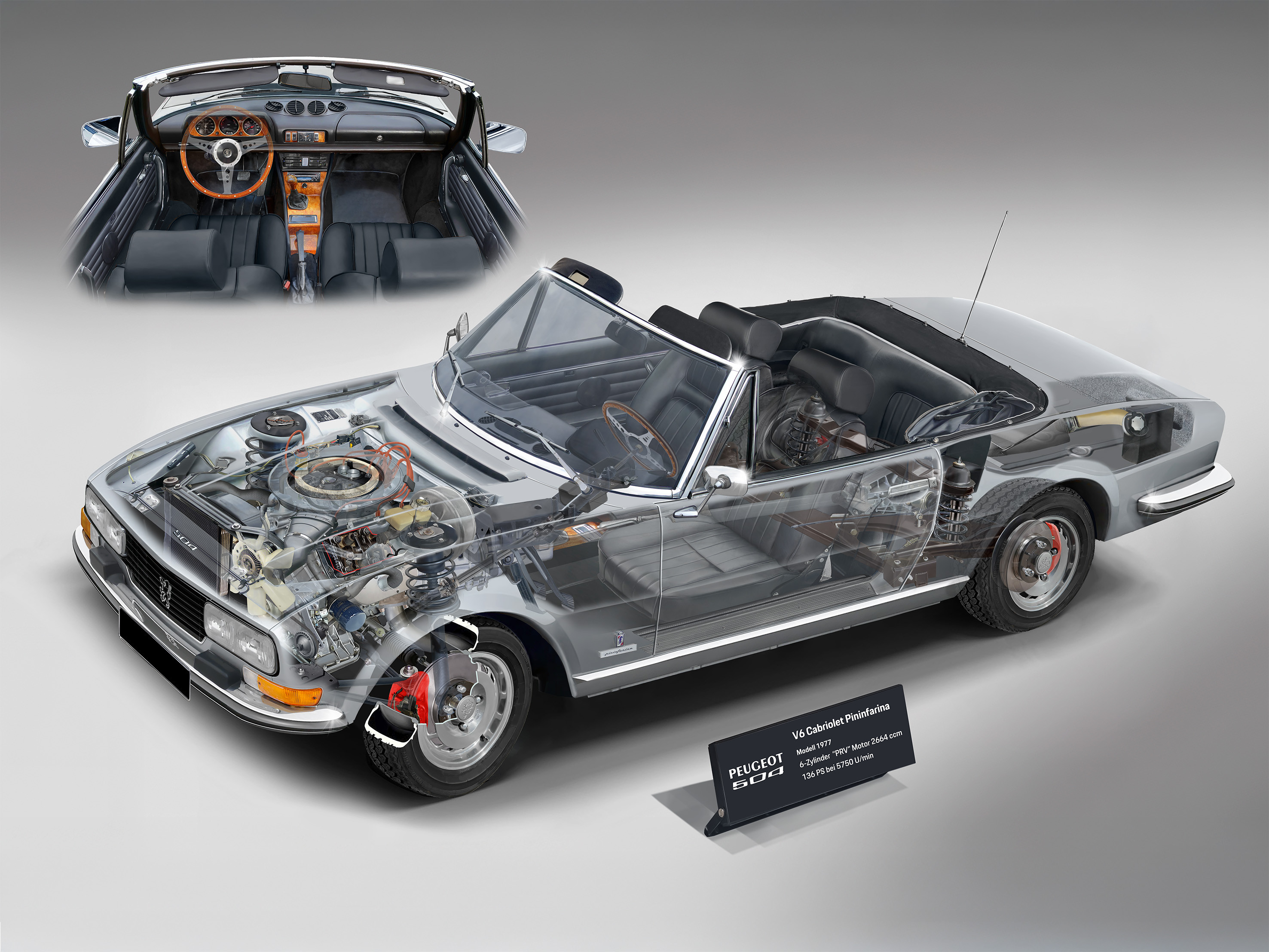 Tailor made Cutaways - Peugeot 504 V6 Pininfarina