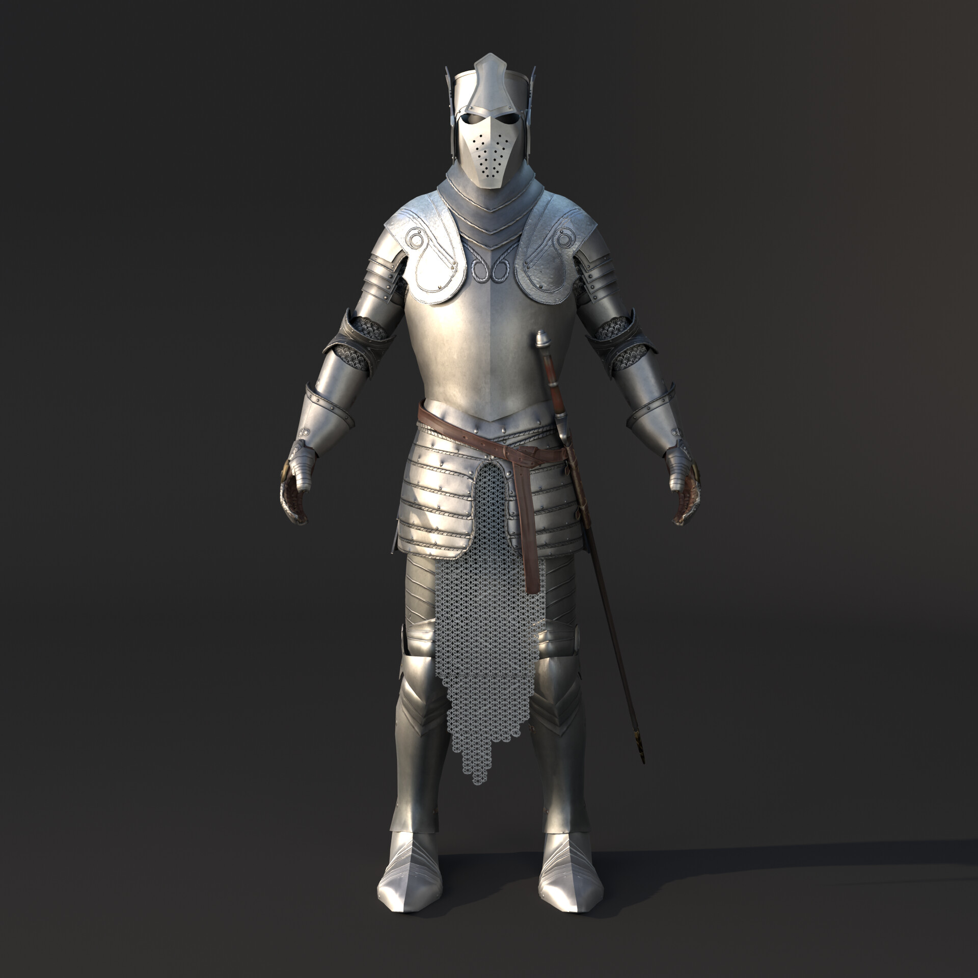 ArtStation - Medieval Armor 3D Model