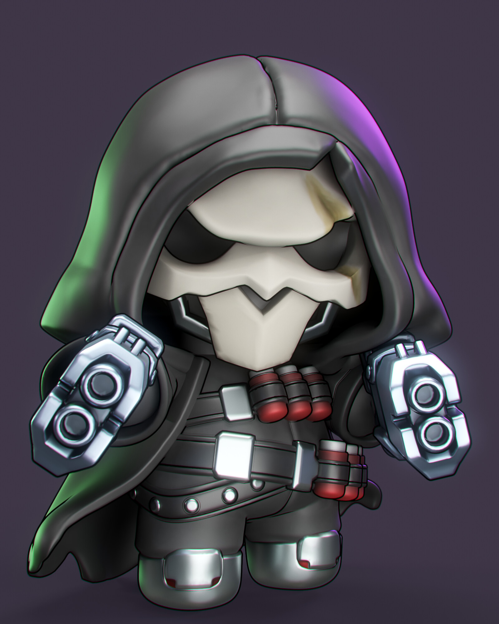 how to draw chibi reaper overwatch