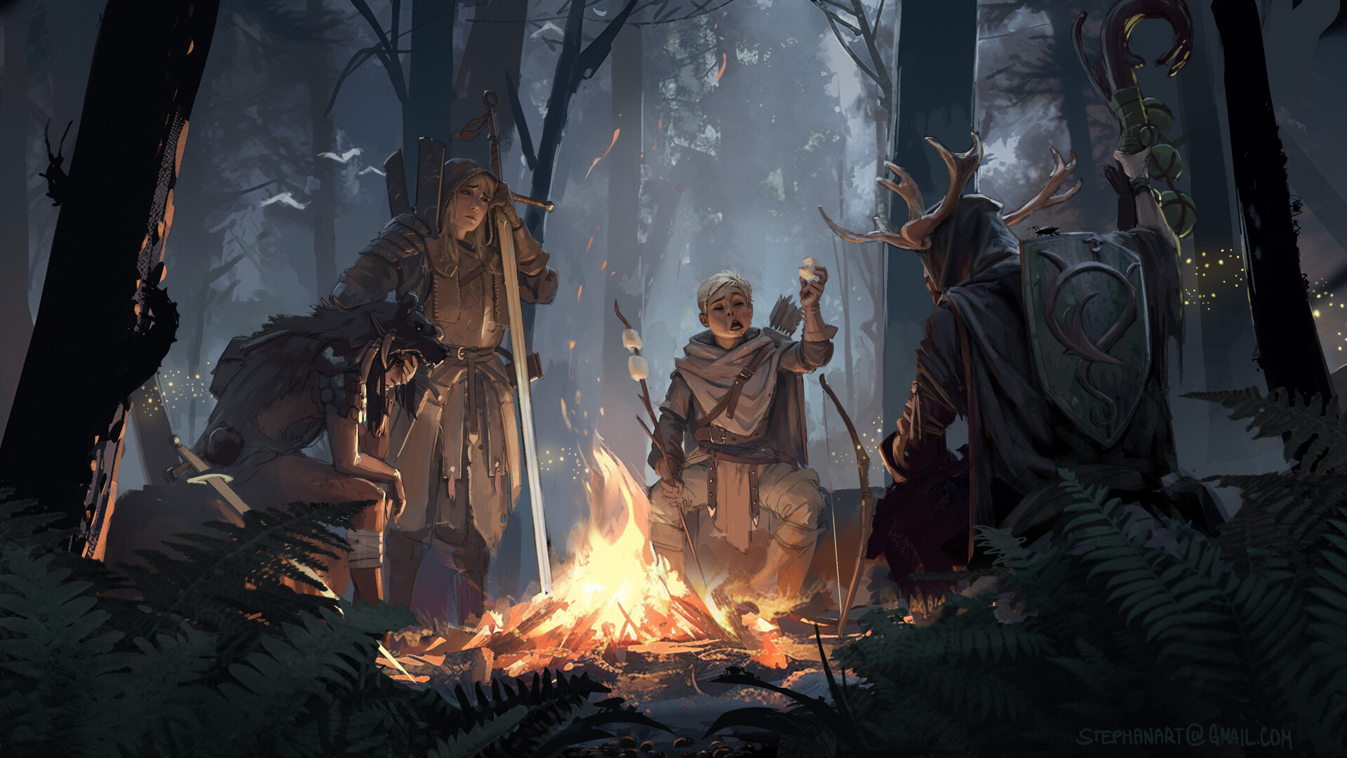 ArtStation - Campfire Chat