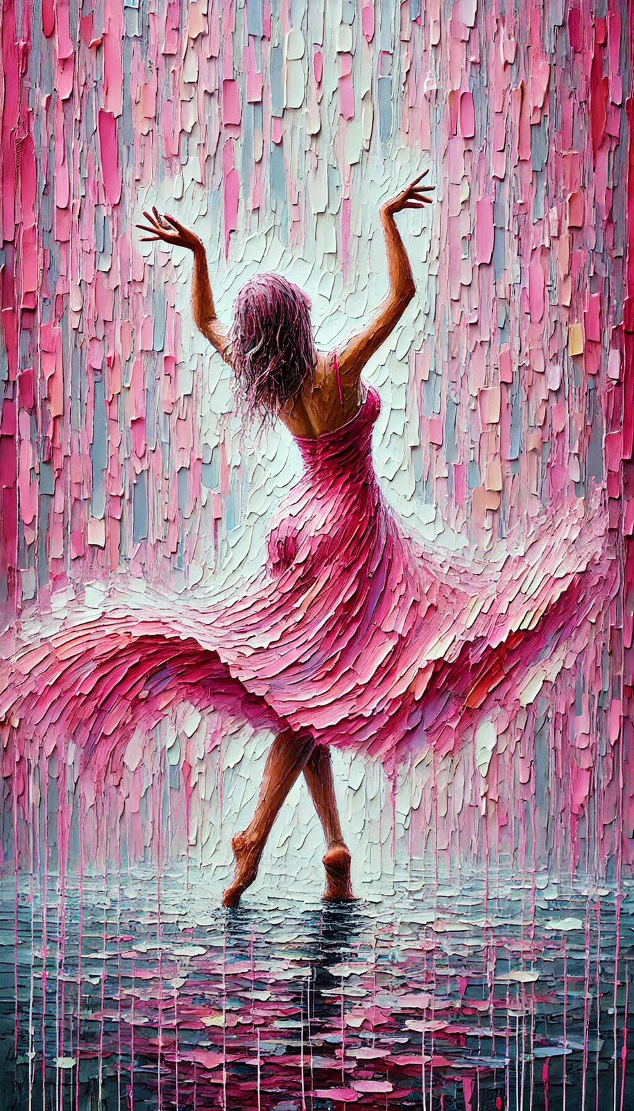 Archana - Rain’s Embrace, Colors in Motion