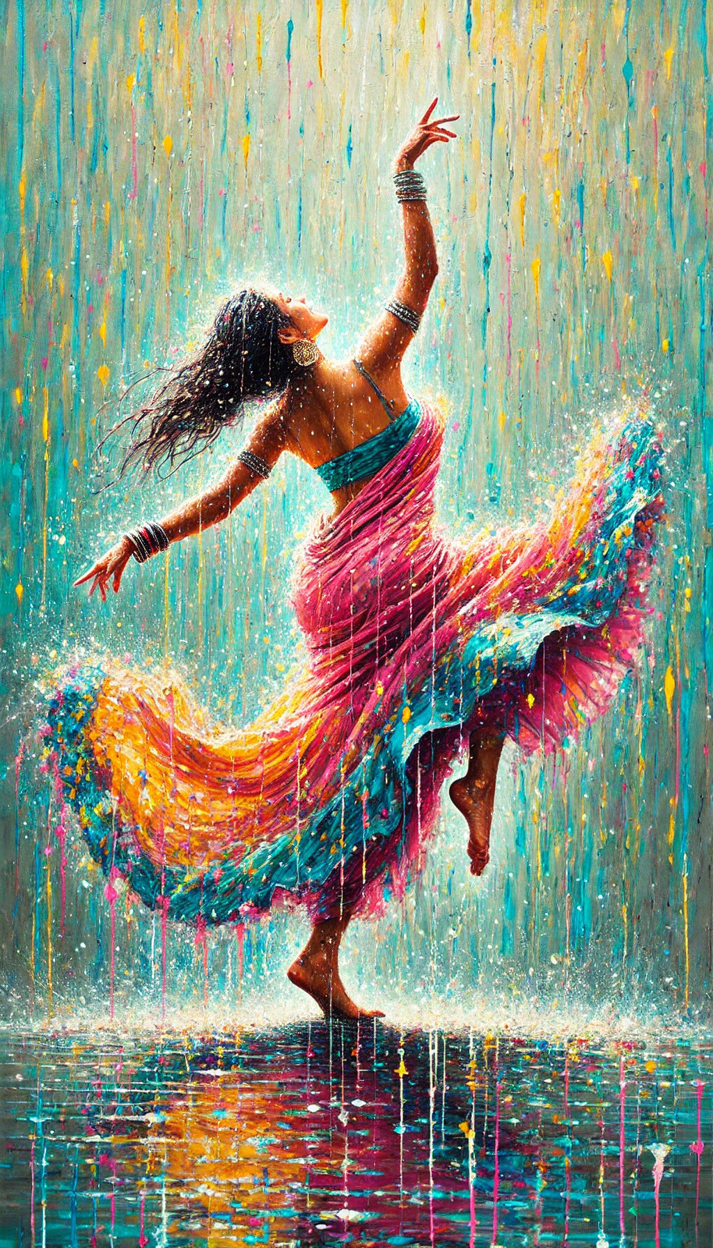 Archana Mishra | Portrait & Fine Art Artist - Rain’s Embrace, Colors in ...
