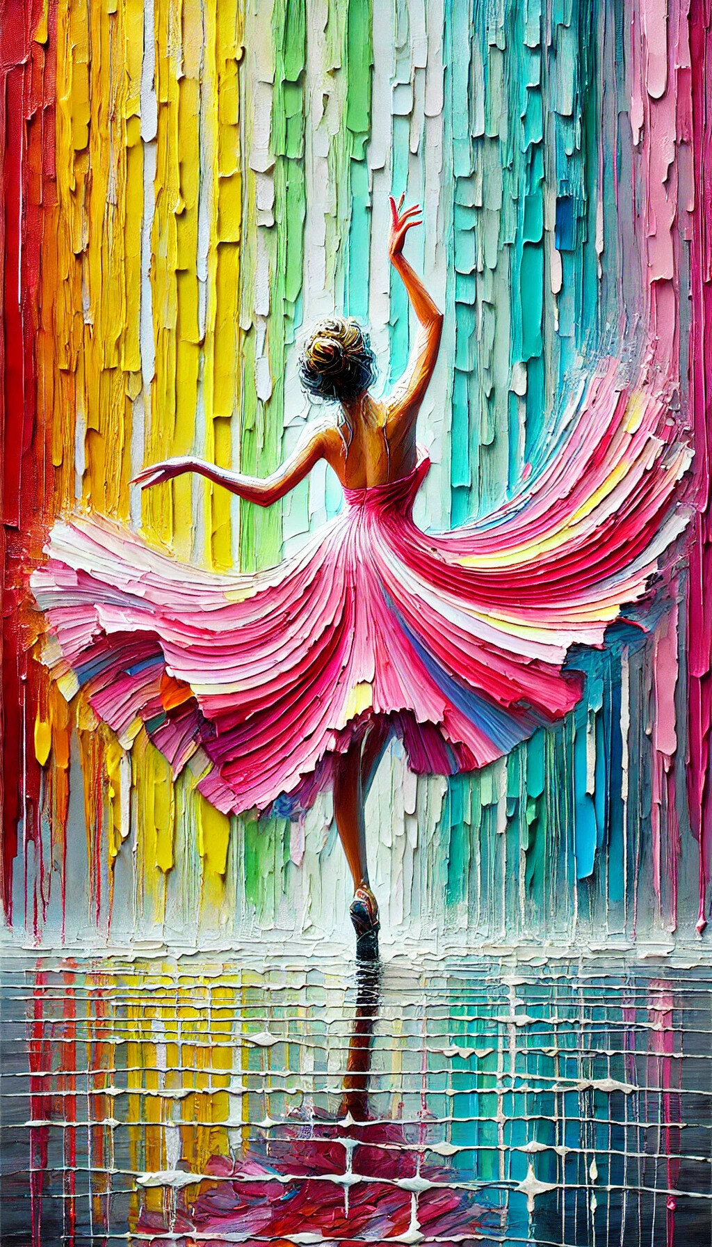 Archana - Rain’s Embrace, Colors in Motion