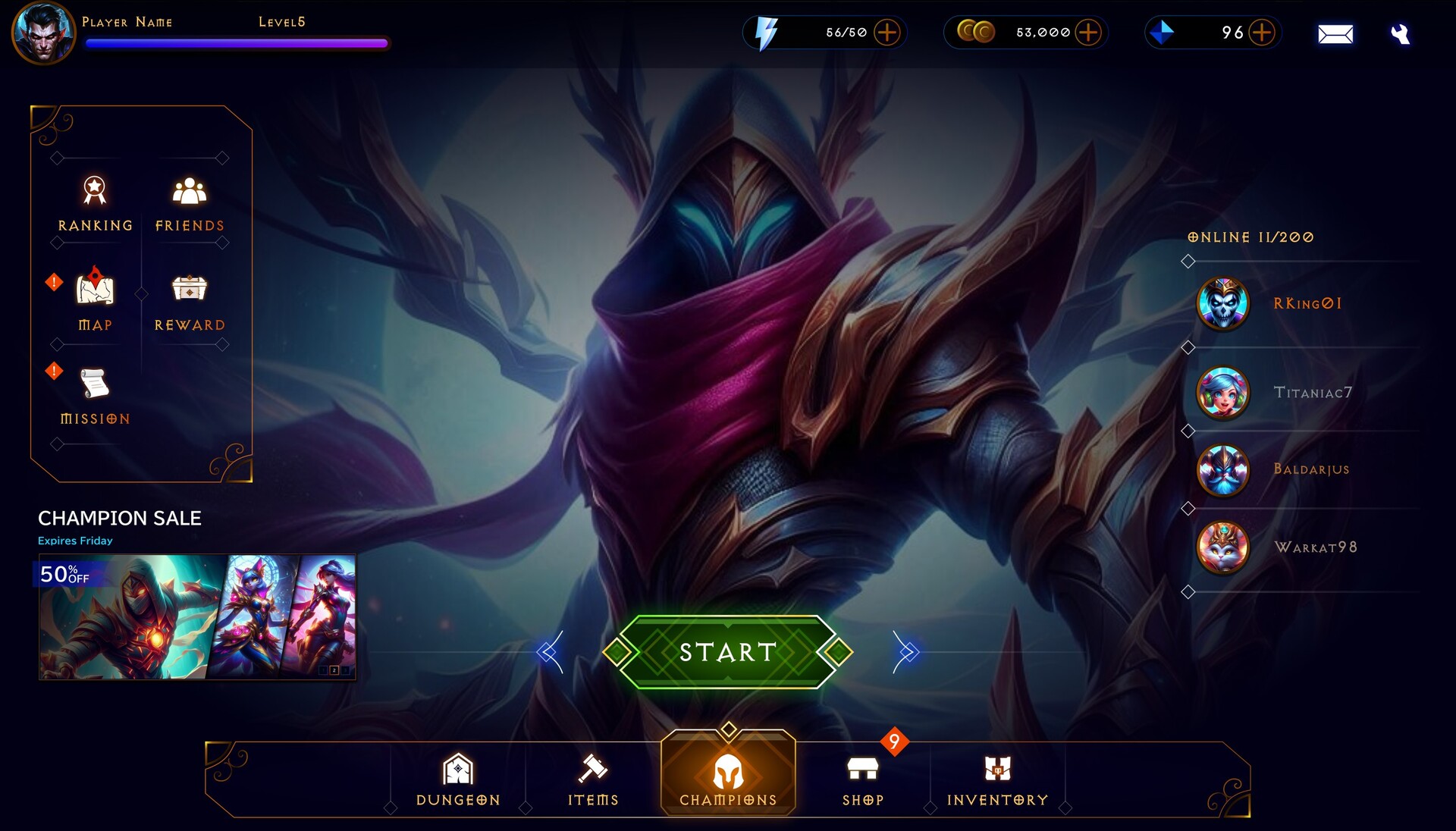 ArtStation - Epic Fantasy RPG UI