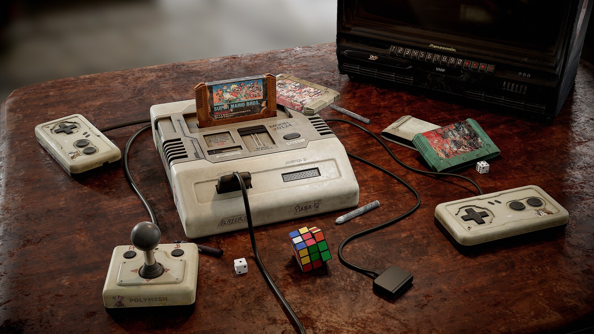 ArtStation - RETRO GAME CONSOLE