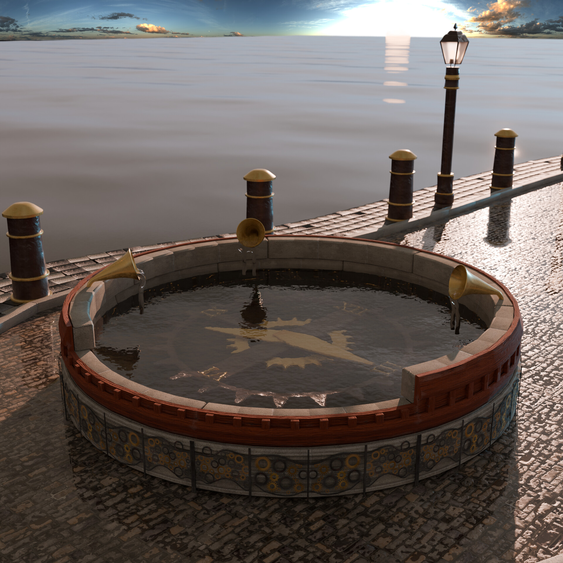ArtStation - Steampunk Fountain
