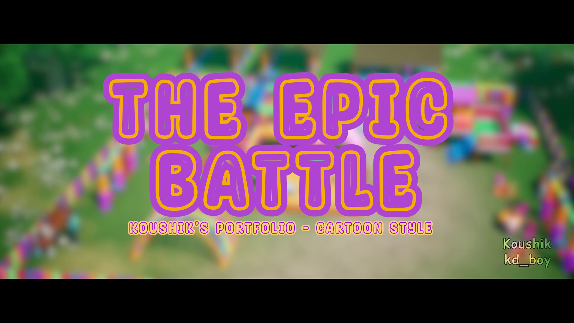 ArtStation - THE EPIC BATTLE (Cartoon Style)