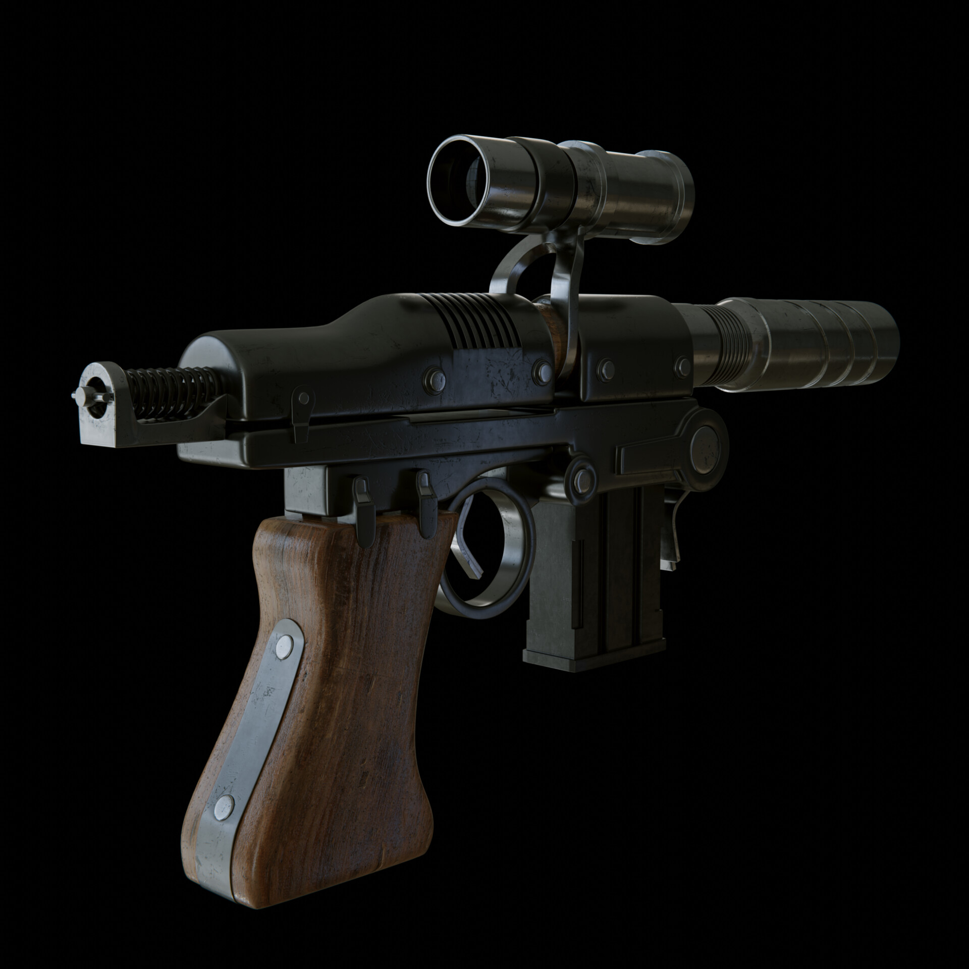 ArtStation - Blaster Pistol - Sci-fi Weapon Concept