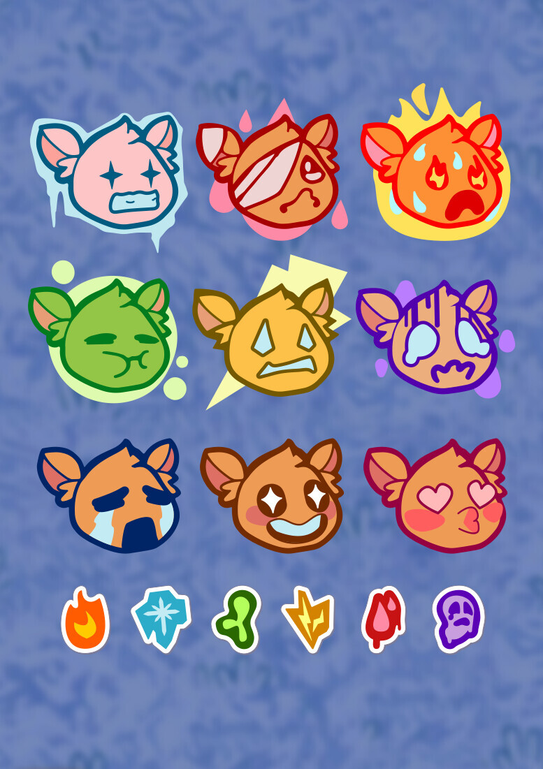 James Mosingo - Taco: Hamster Hero Icons, Decals, and Status Effects