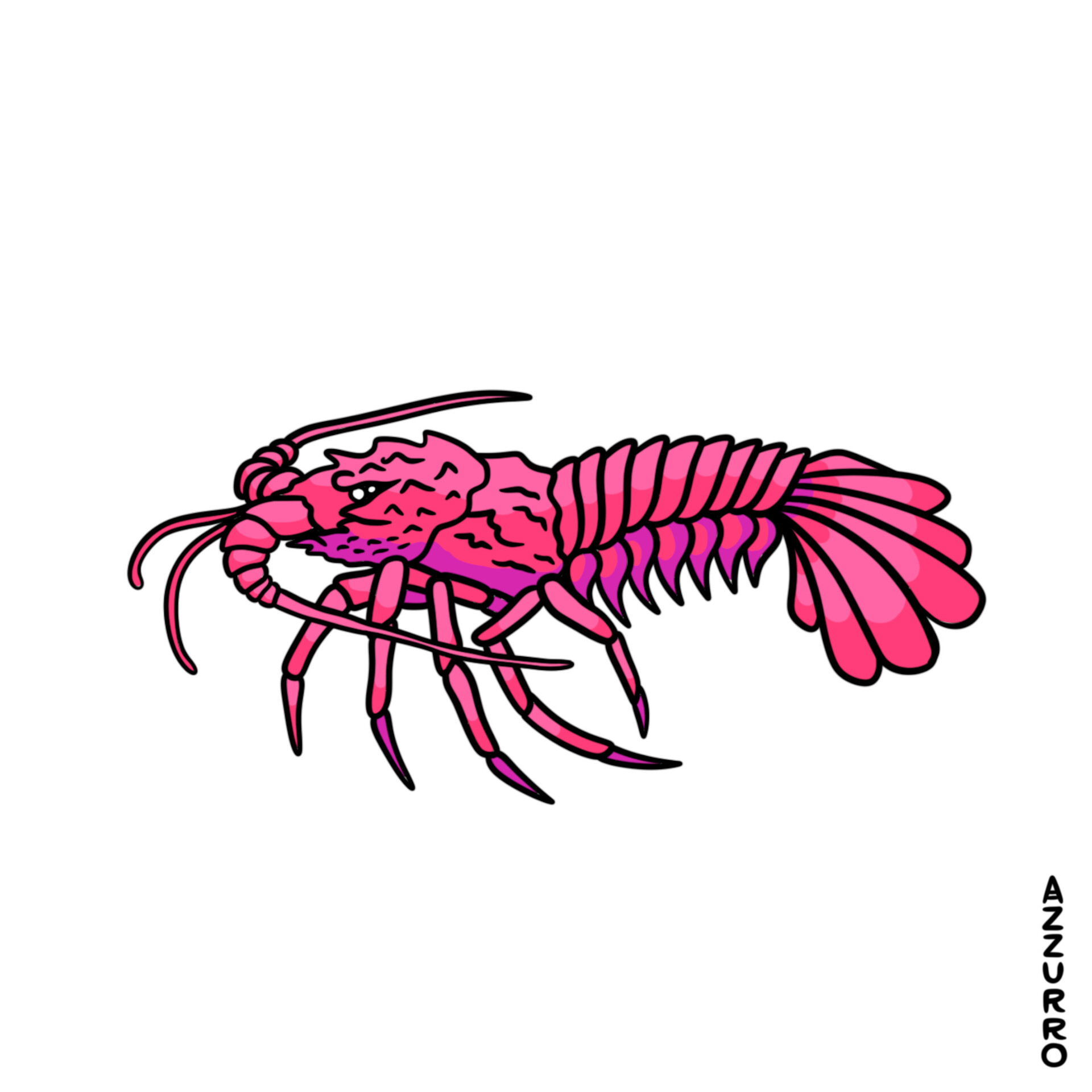 how to draw a rock lobster