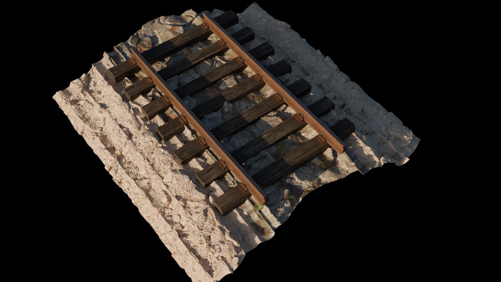 ArtStation - Train Track Model