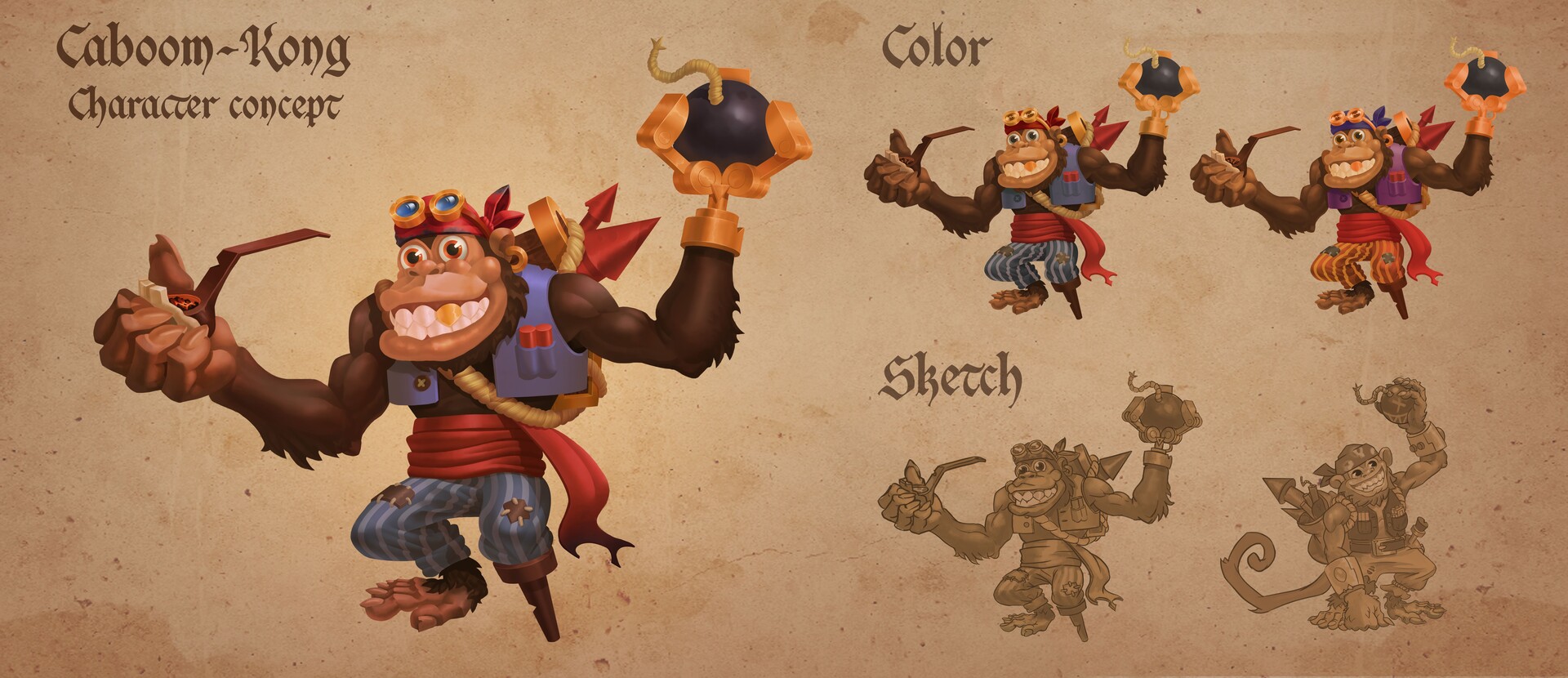 ArtStation - Monkey-Pirate concept art