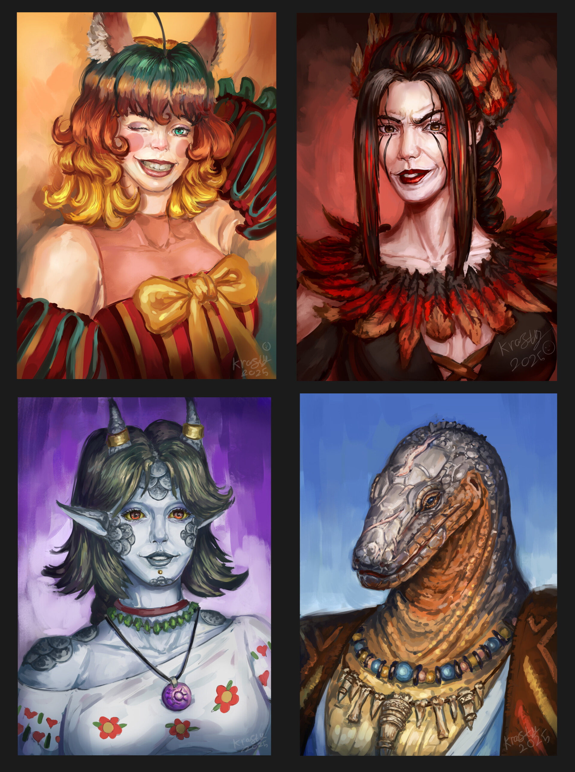 ArtStation - pathfinder group portraits