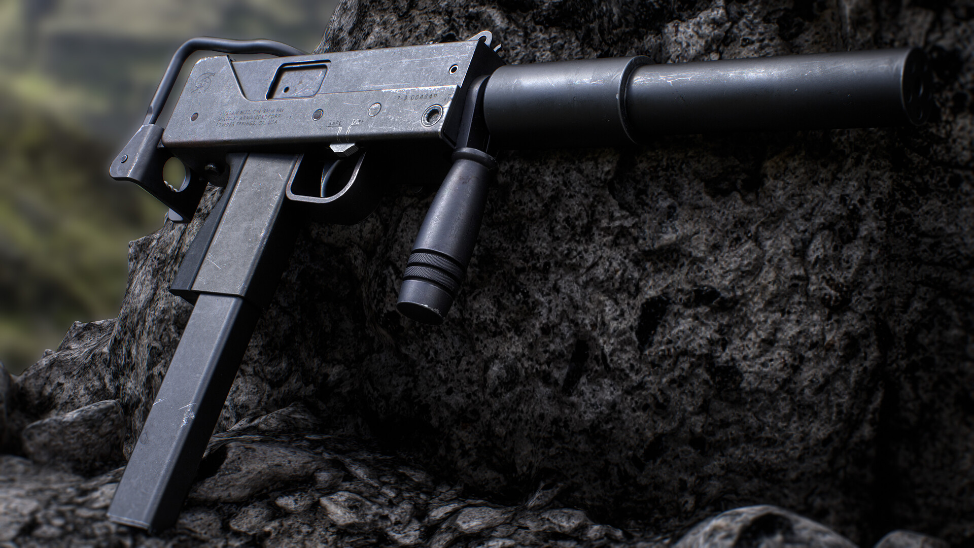 ArtStation - Mac-10 with silencer and custom grip