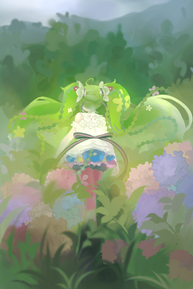 ArtStation - Blooming Miku