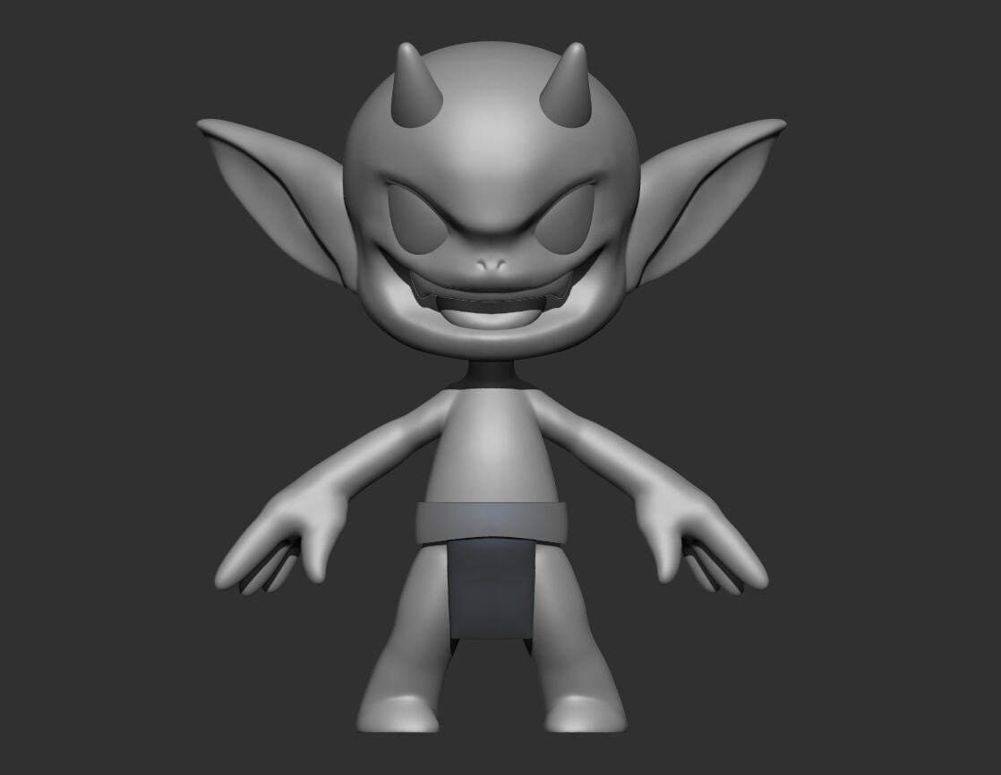 ArtStation - LITTLE DEMON - ZBrush