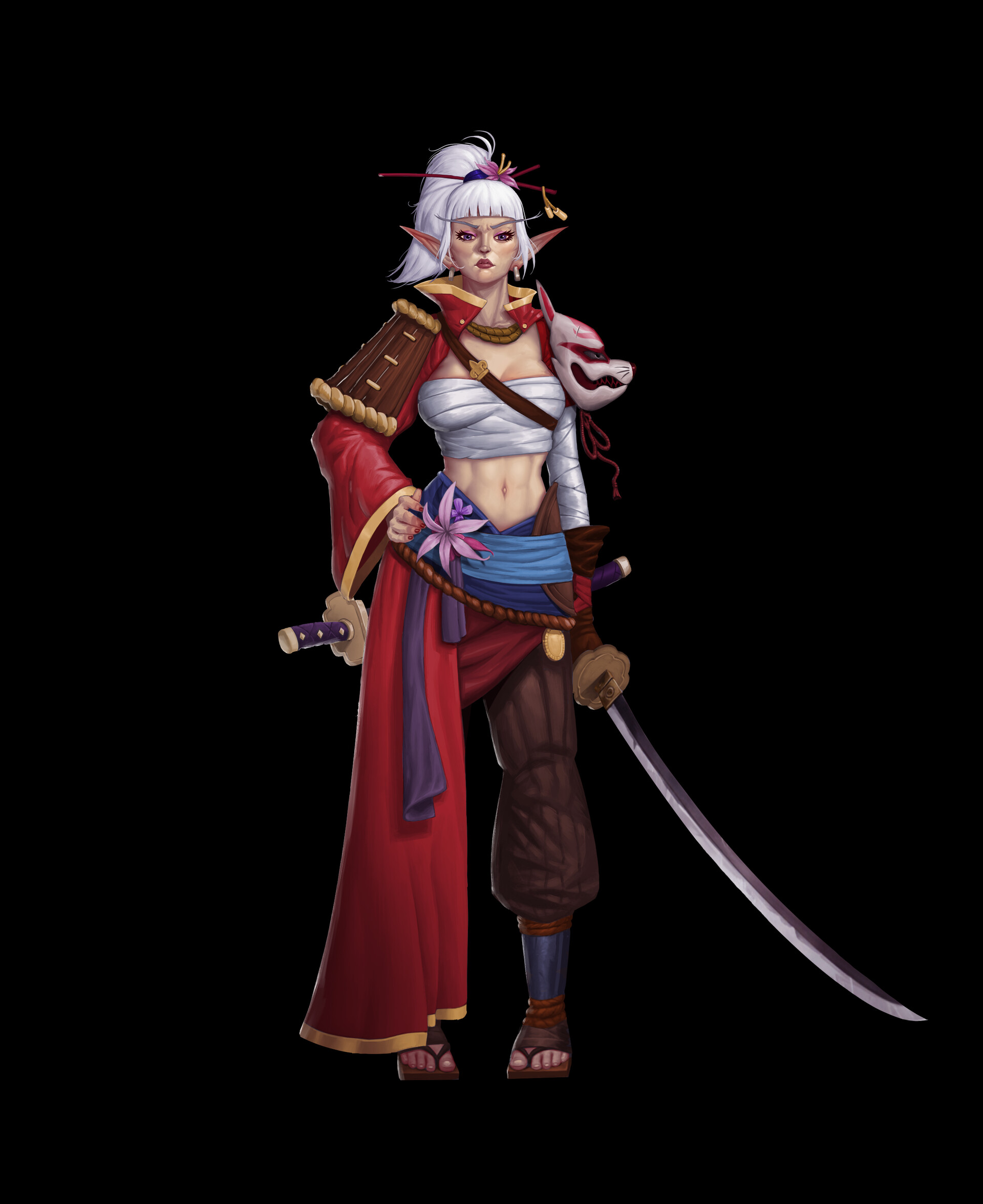 Wilson Palacio - TTRPG - Elven Samurai
