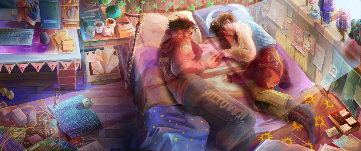 ArtStation - Jayce and Viktor University AU