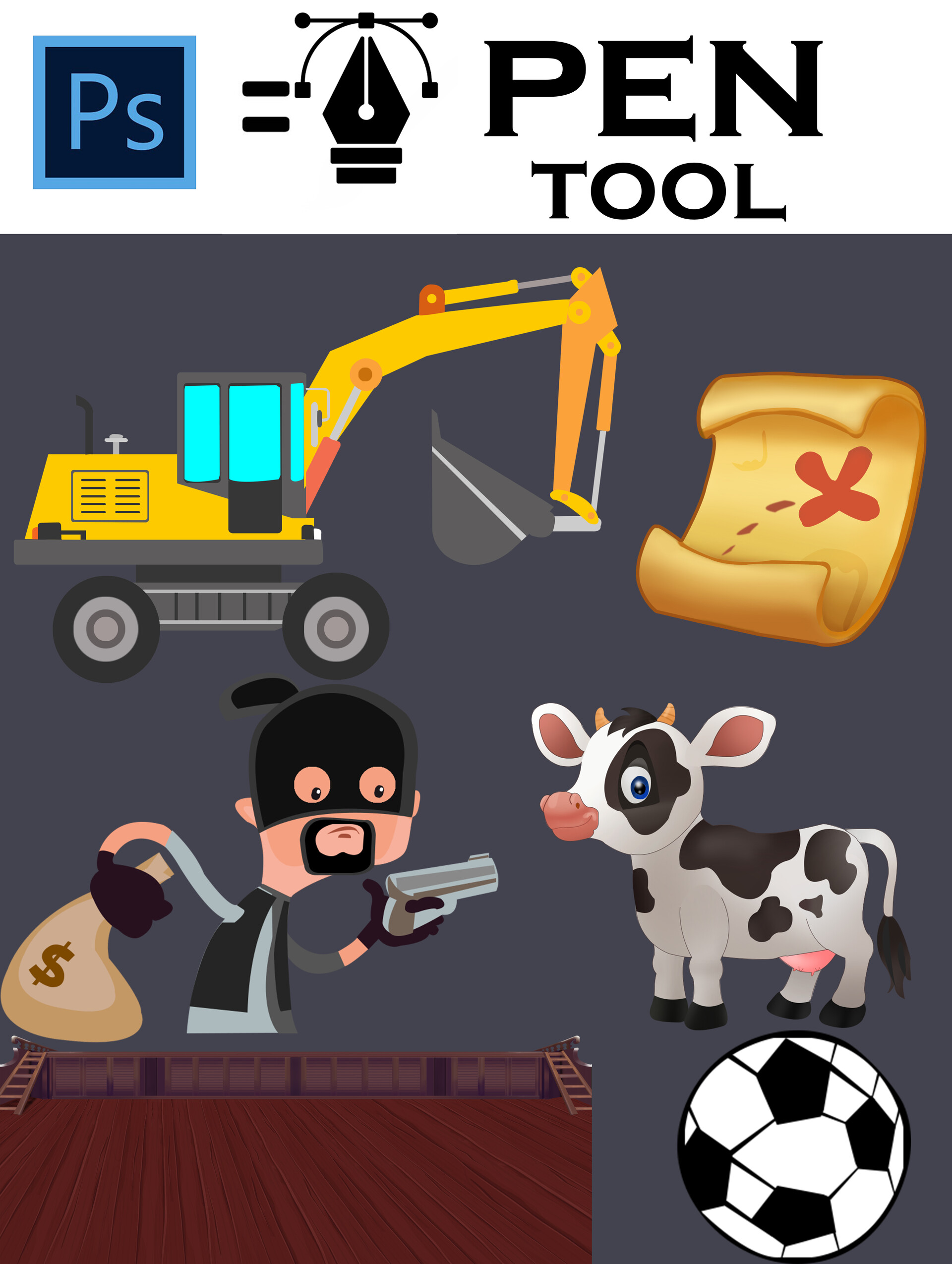 ArtStation - Adobe Photoshop Pen Tool Character Design