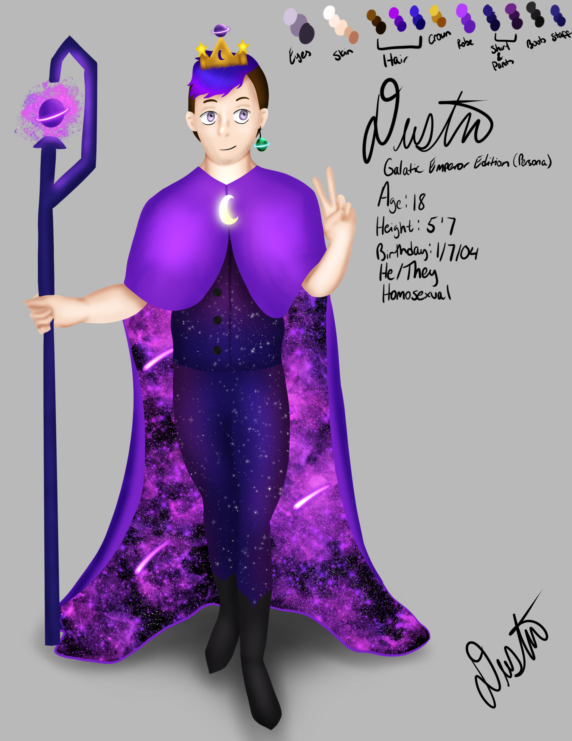 ArtStation - Galactic Emperor Persona Character Sheet