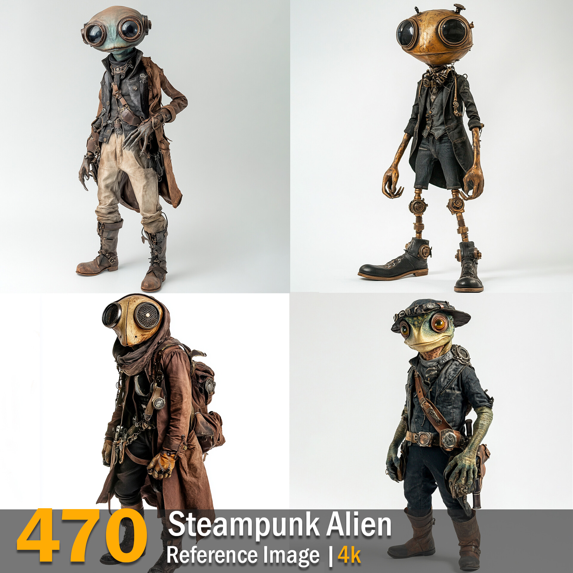 ArtStation - Steampunk Alien | Reference Images | 4K