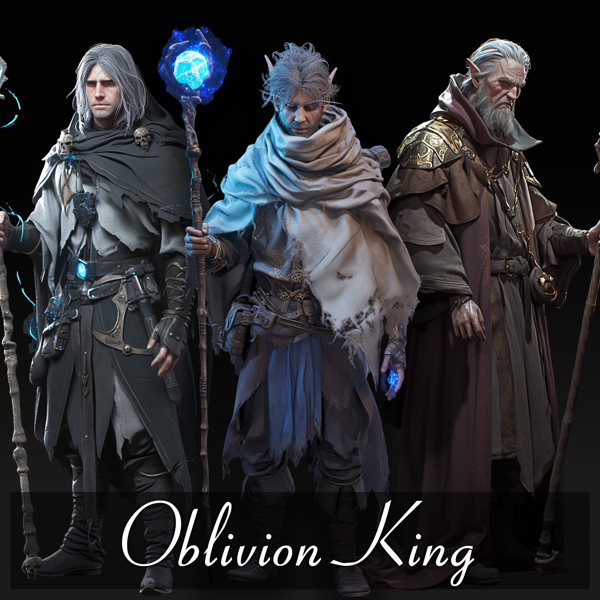 ArtStation - 500 Fantasy Oblivion King (Full Body) - Character Reference Image Pack | 4K | v.129